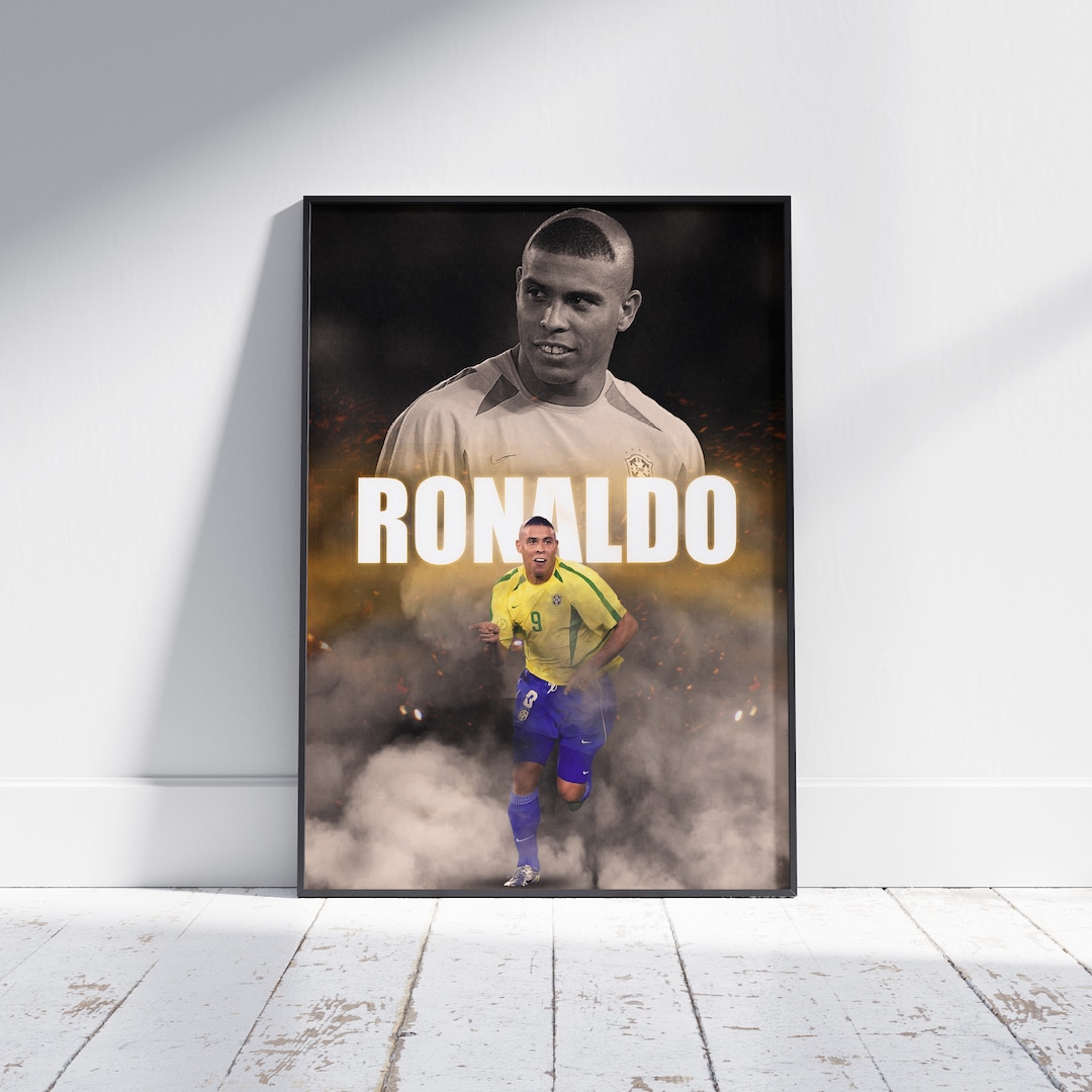Ronaldo Nazario R9 Poster, Fußball Poster, Fußball Druck, Ronaldo ...