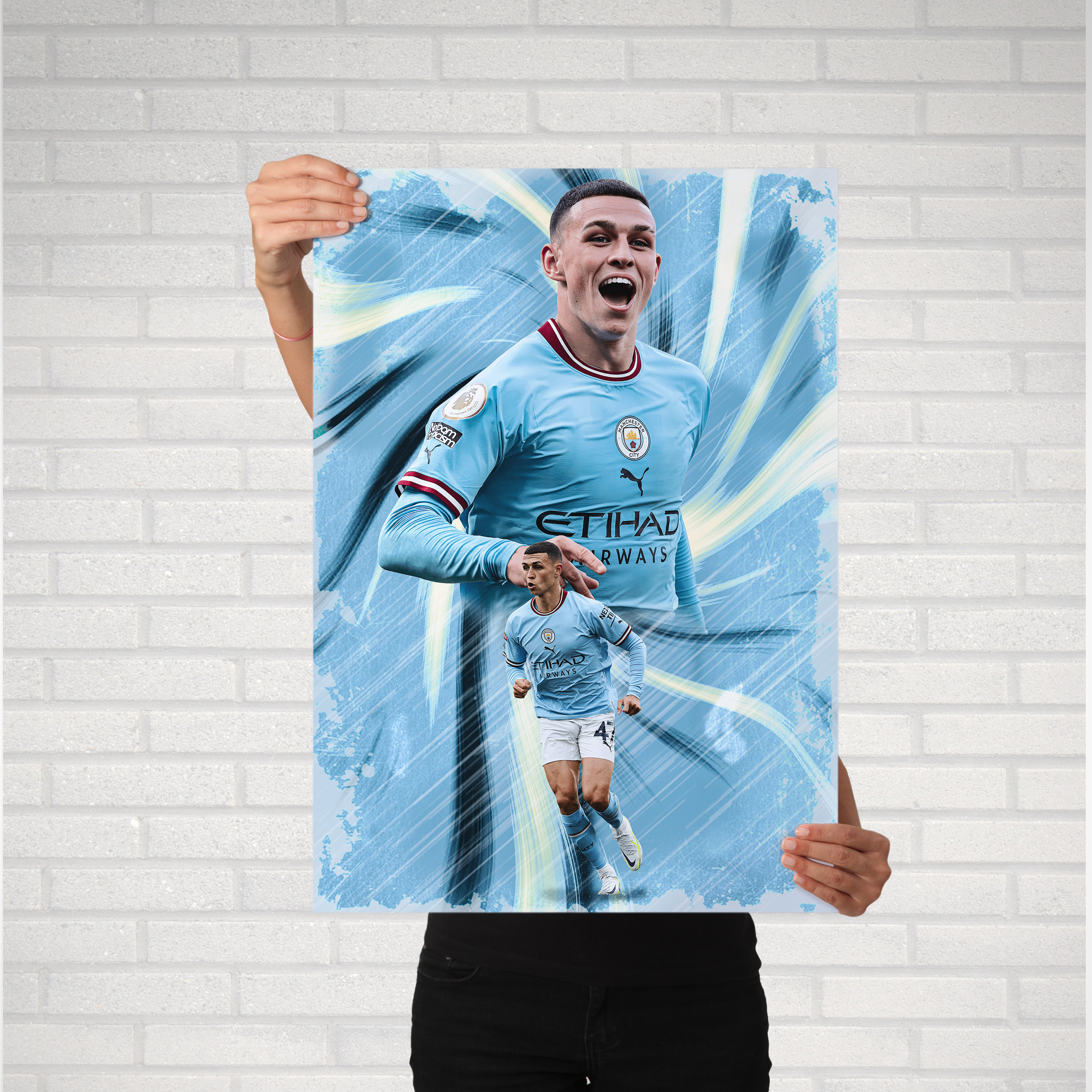 Phil Foden Man City Art Poster: Football Fan Gift - Etsy