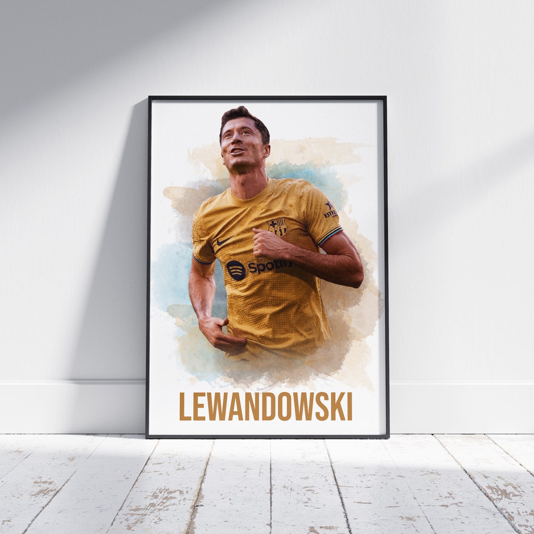 Robert Lewandowski Poster / Football Poster / Football Print / - Etsy