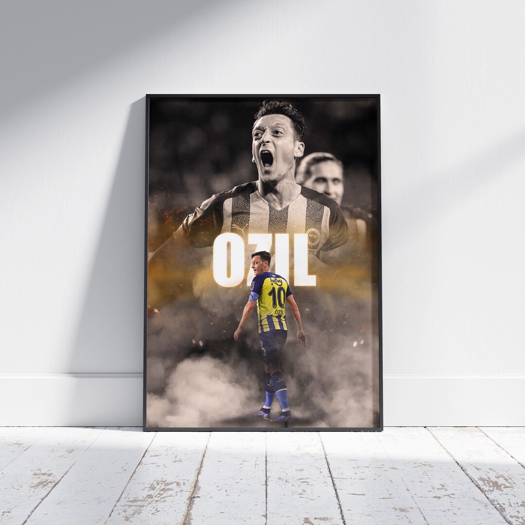 Mesut Ozil Poster, Football Poster, Football Print, Football Poster ...