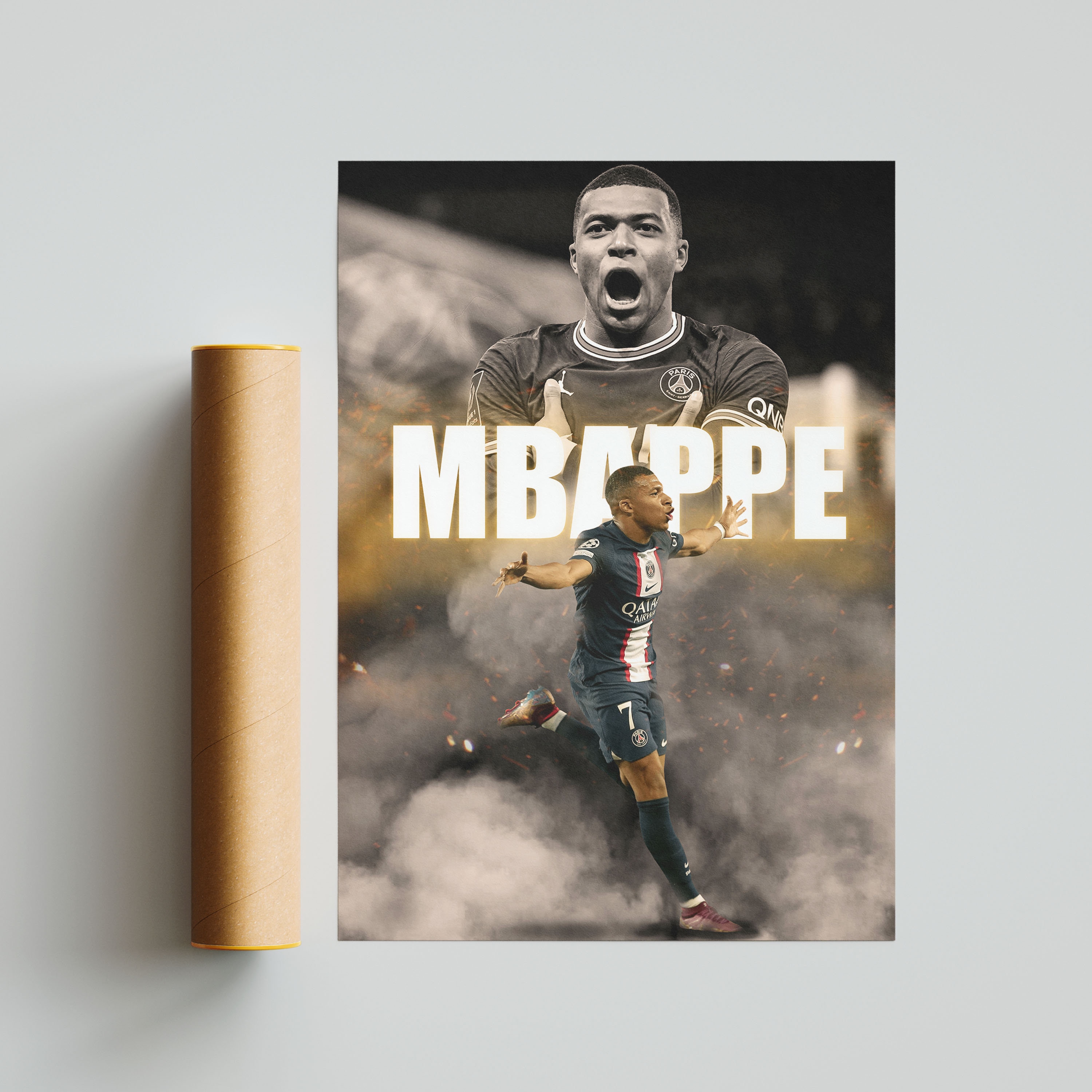 Kylian Mbappe PSG Poster Football Poster Football Print A2 A4 A3 ...