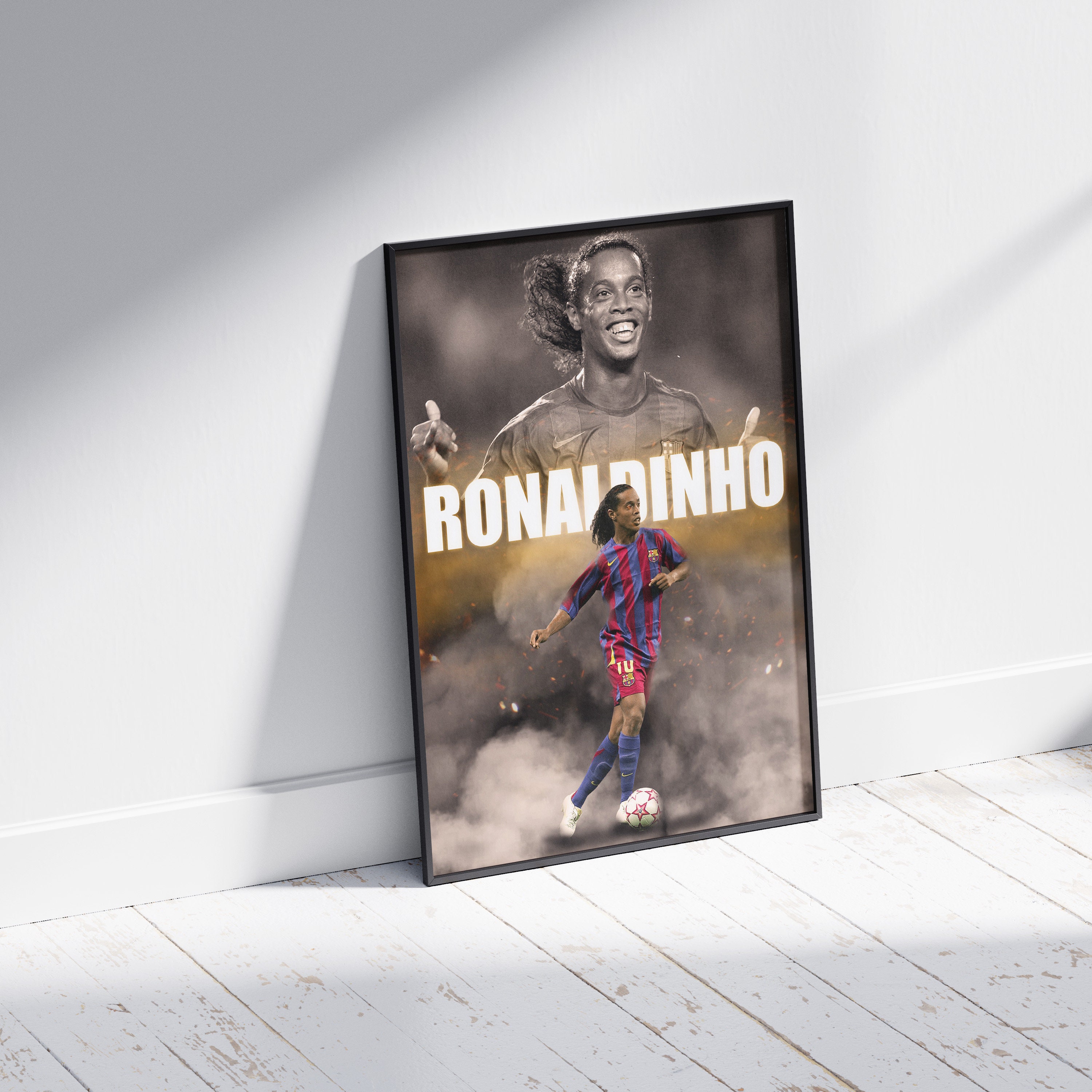 Ronaldinho Poster, Football Poster, Football Print, Football Picture ...
