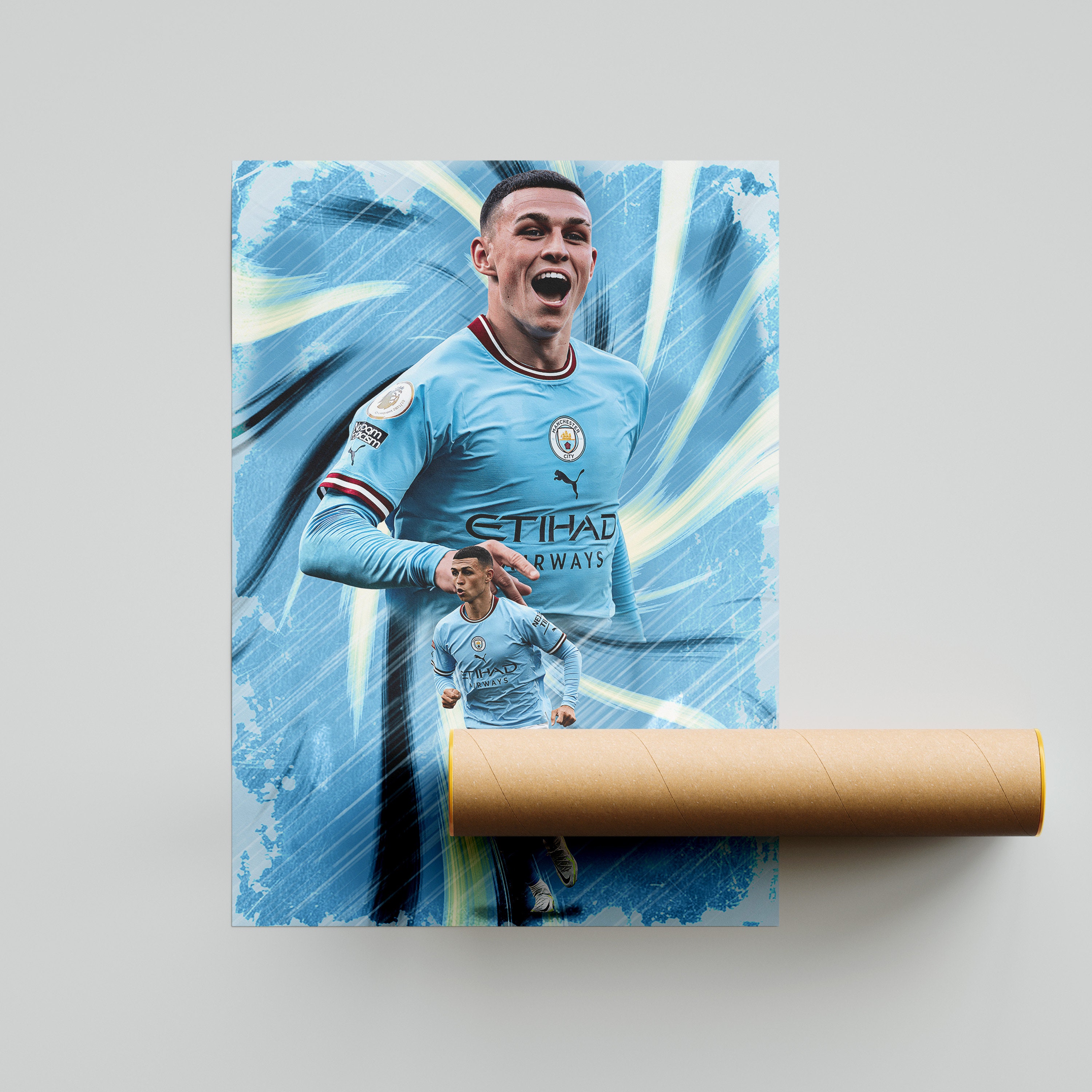 Phil Foden Man City Art Poster: Football Fan Gift - Etsy