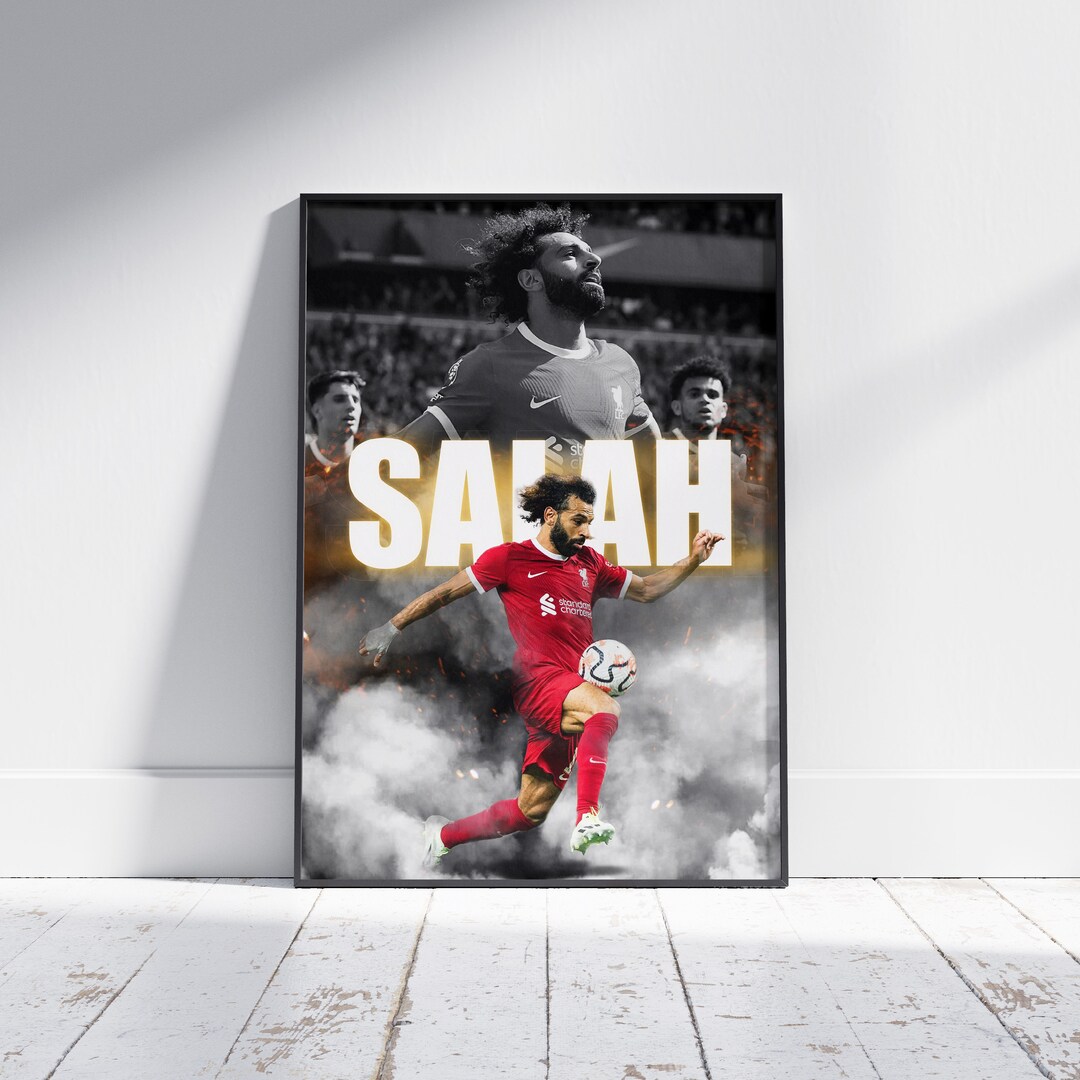 Mohamed Salah Liverpool FC Poster: Vibrant Football Wall Art - Etsy
