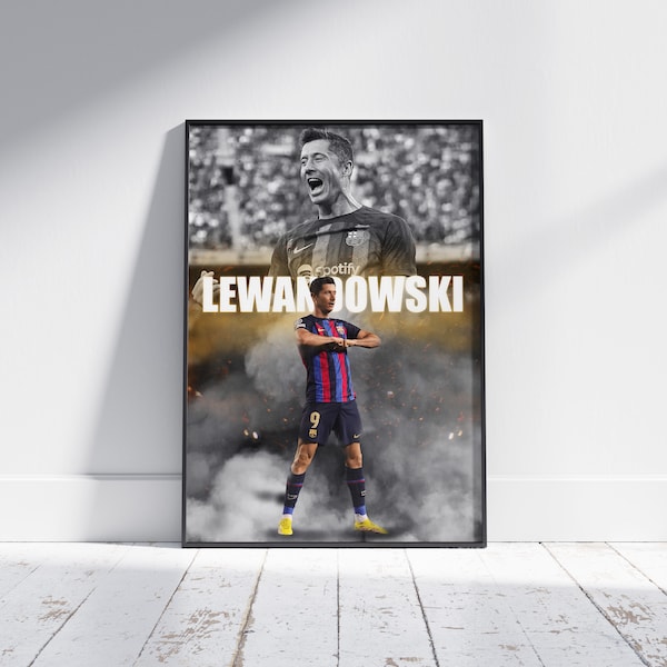 Robert Lewandowski Poster - Etsy