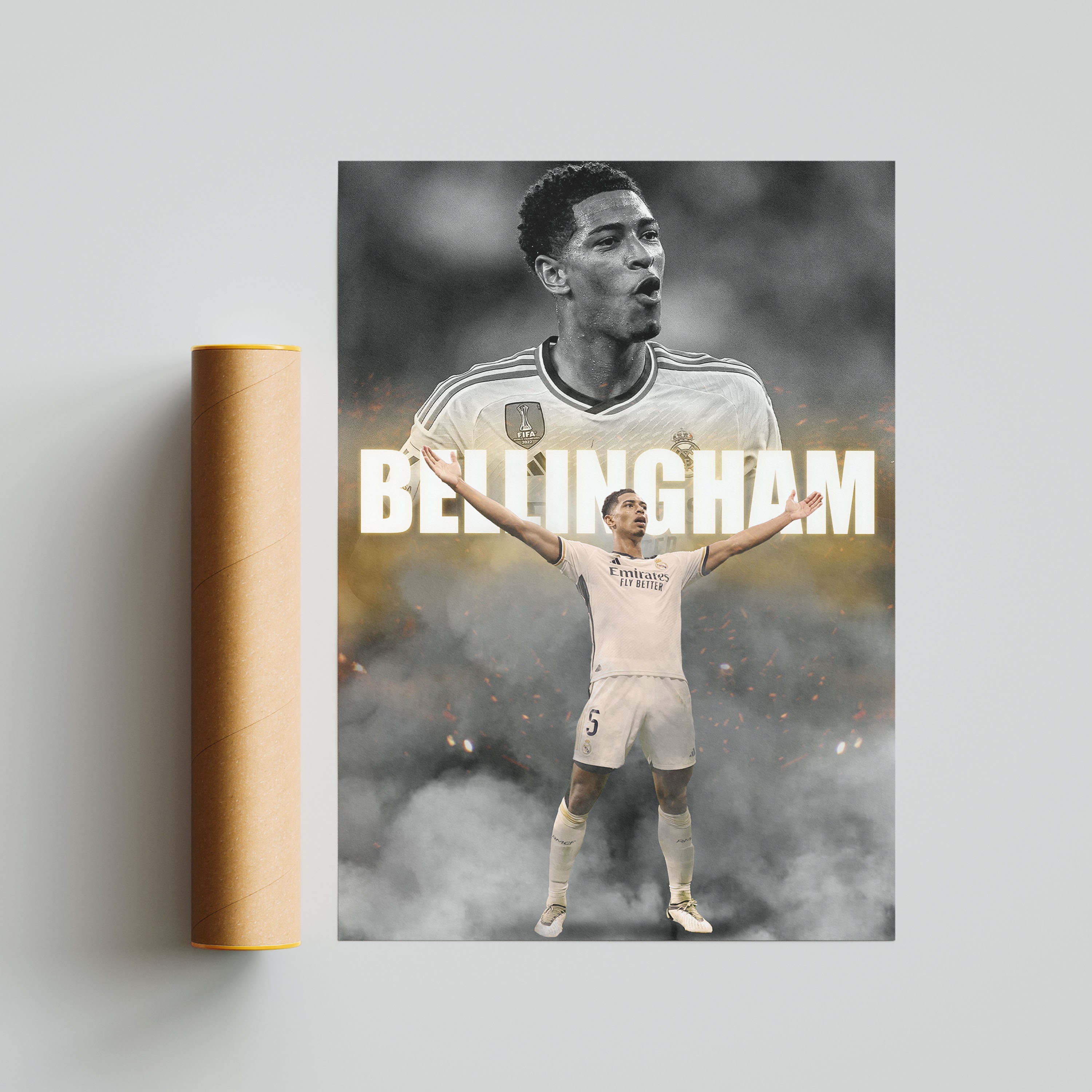 Jude Bellingham Real Madrid Poster: Football Art Print - Etsy