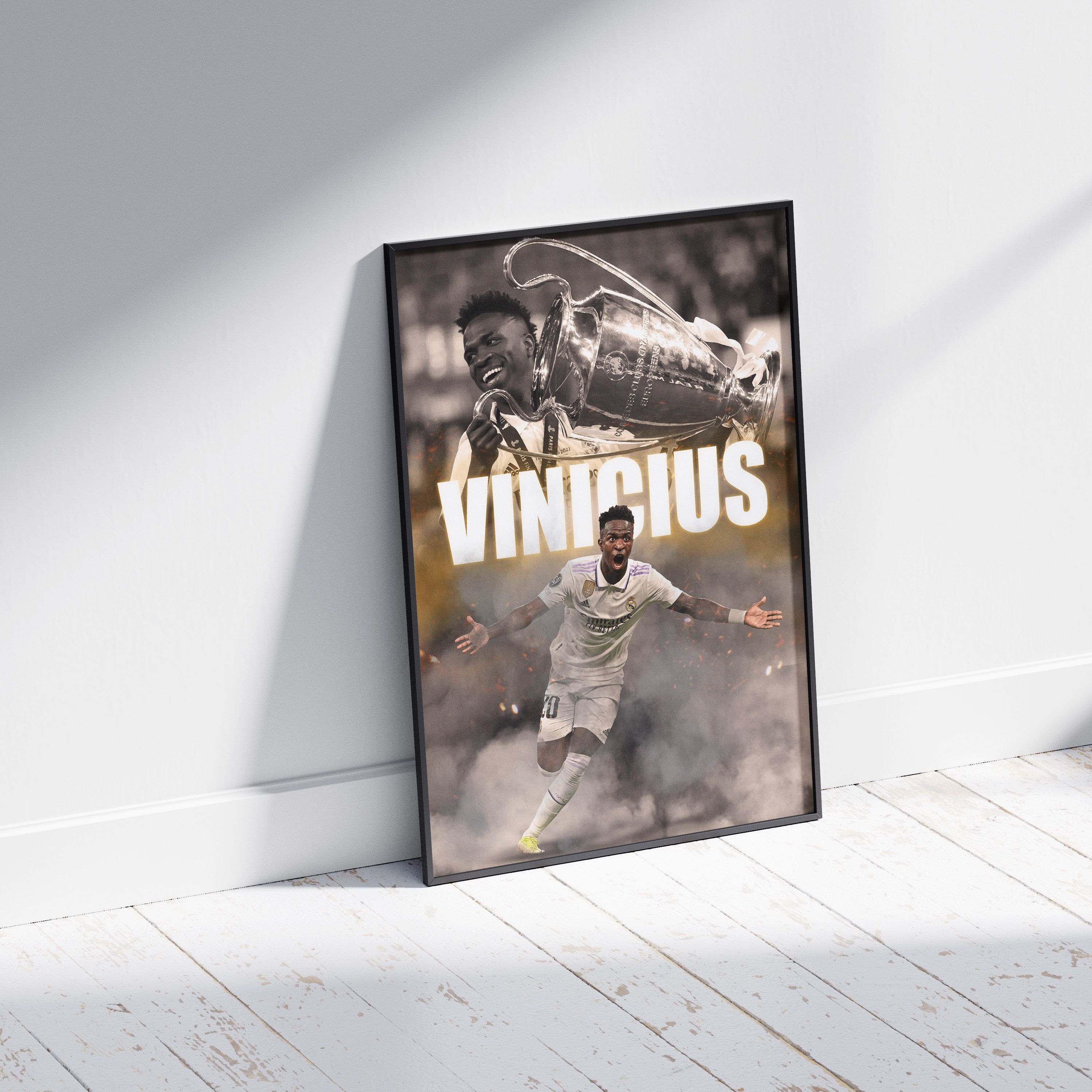 Vinicius Junior Real Madrid Poster, Football Poster, Football Print ...