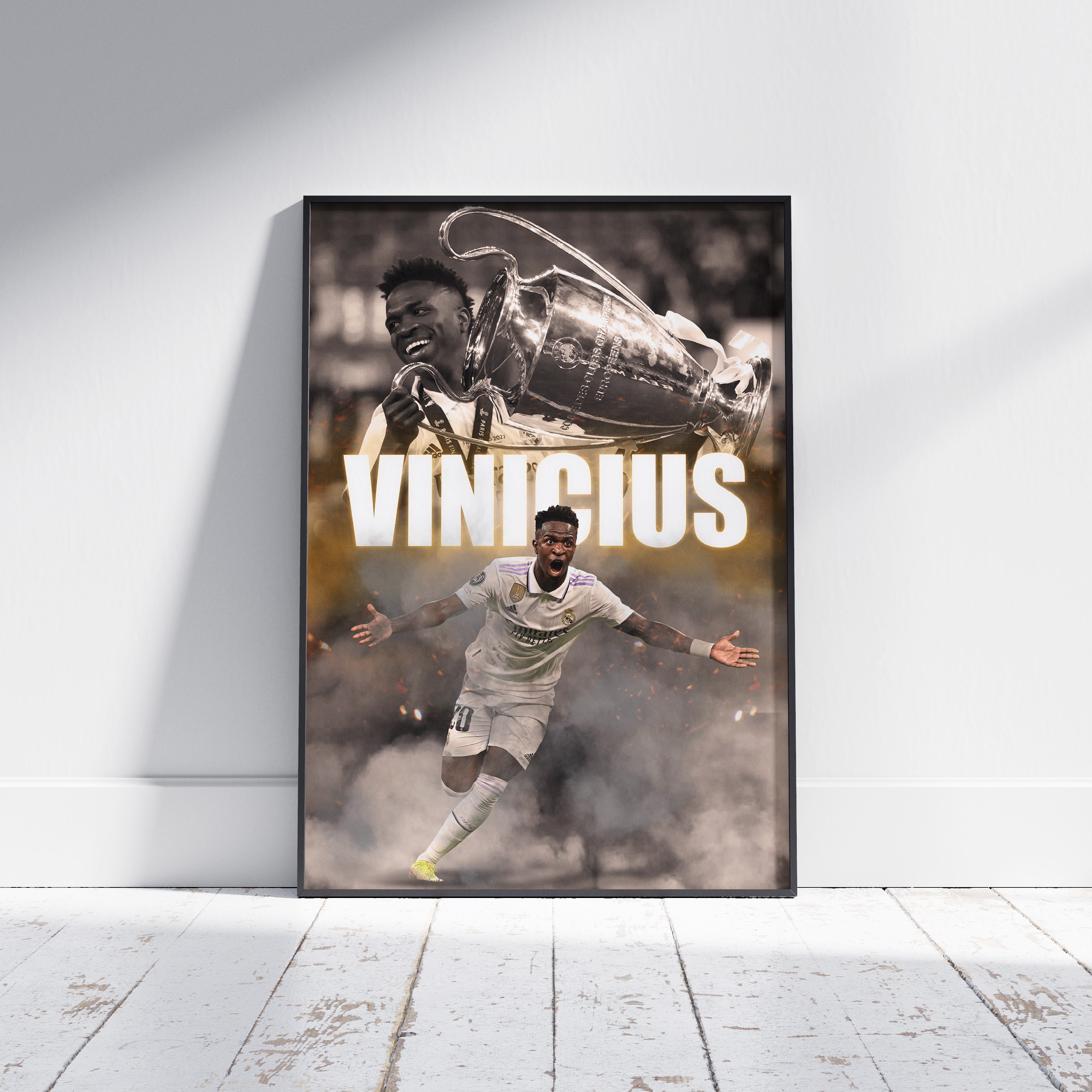 Vinicius Junior Real Madrid Poster, Football Poster, Football Print ...
