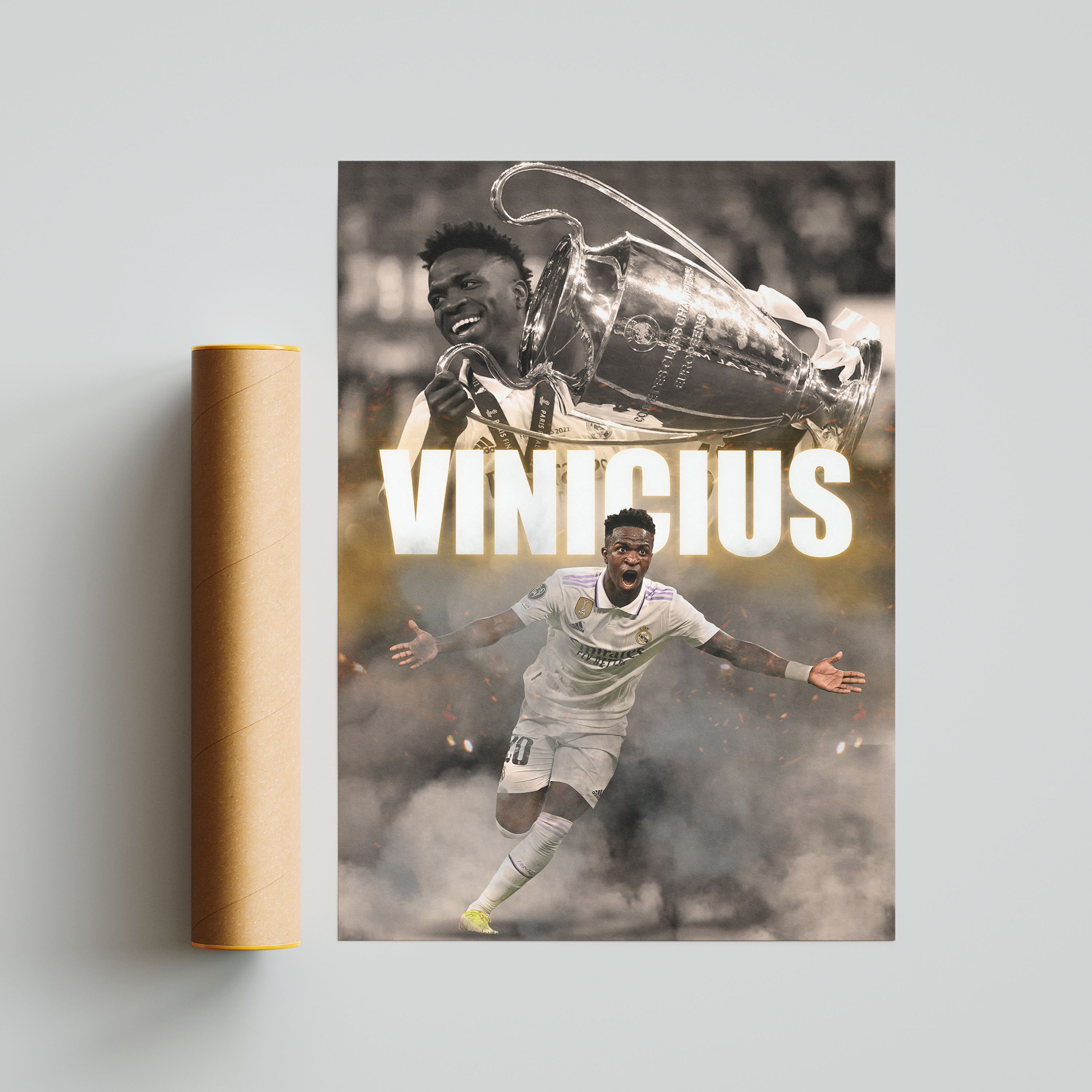 Vinicius Junior Real Madrid Poster, Football Poster, Football Print ...