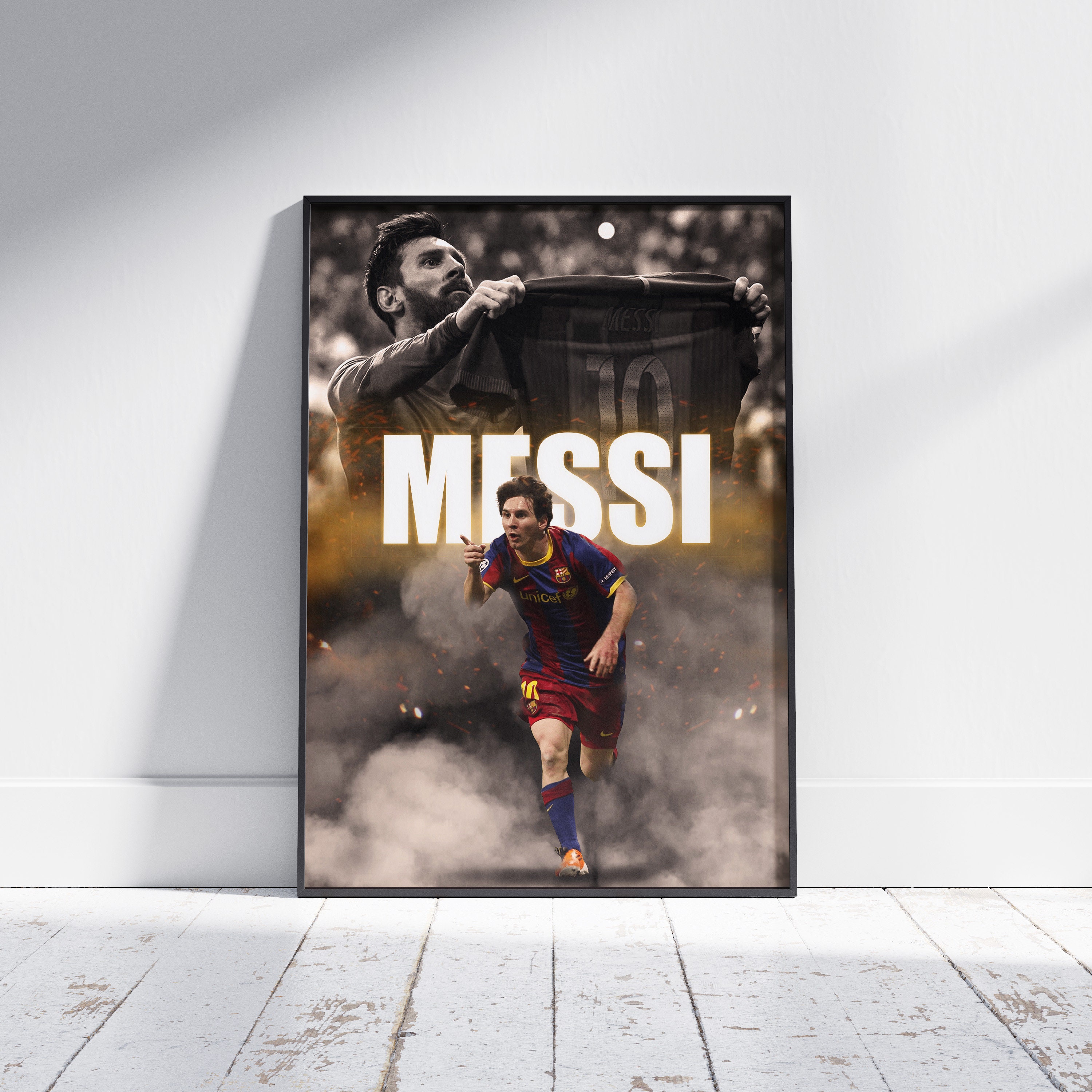 Messi FC Barcelona Poster / Football Poster / Football Print / A2,A4 ...