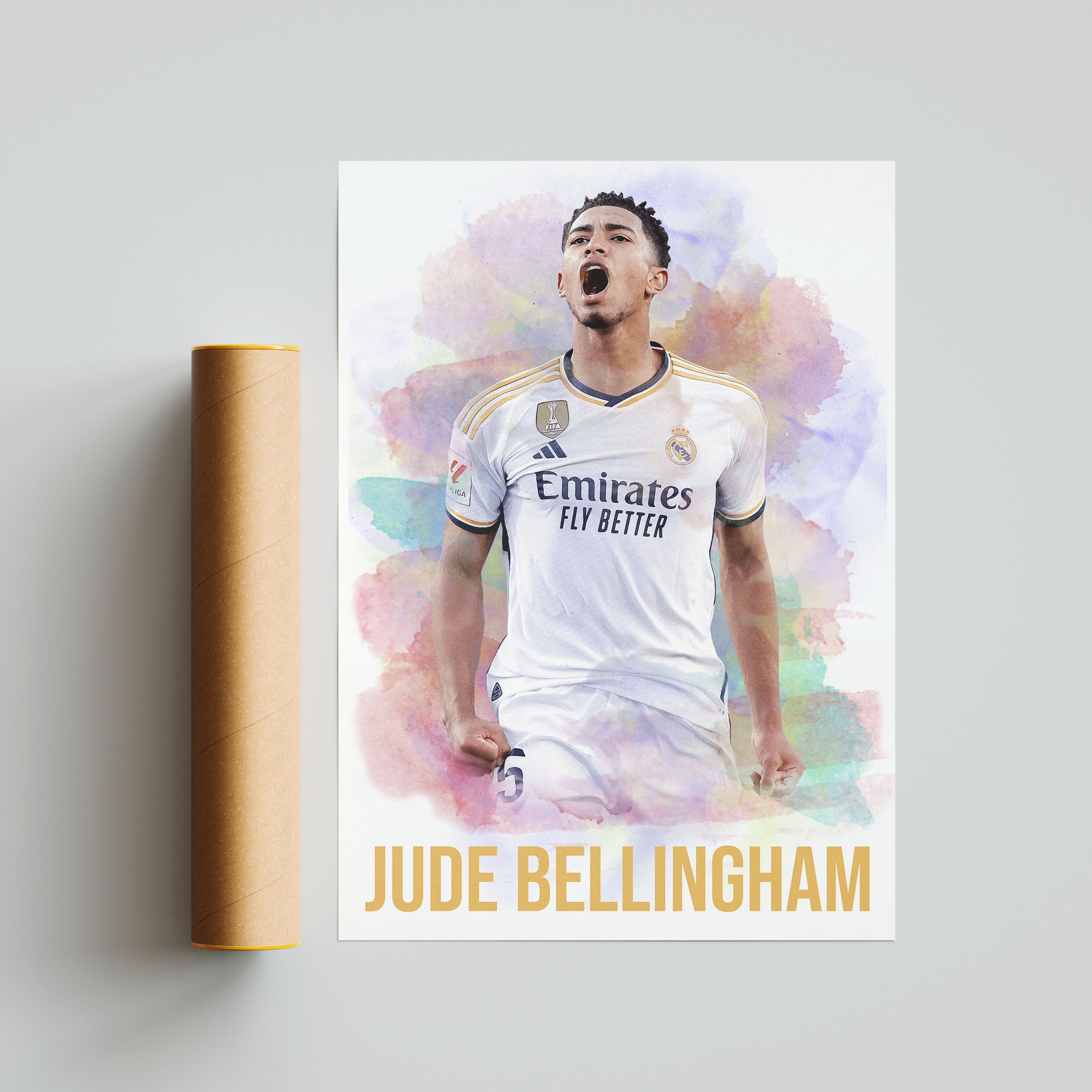 Bellingham Poster, Jude Bellingham Real Madrid Poster, Football Poster ...