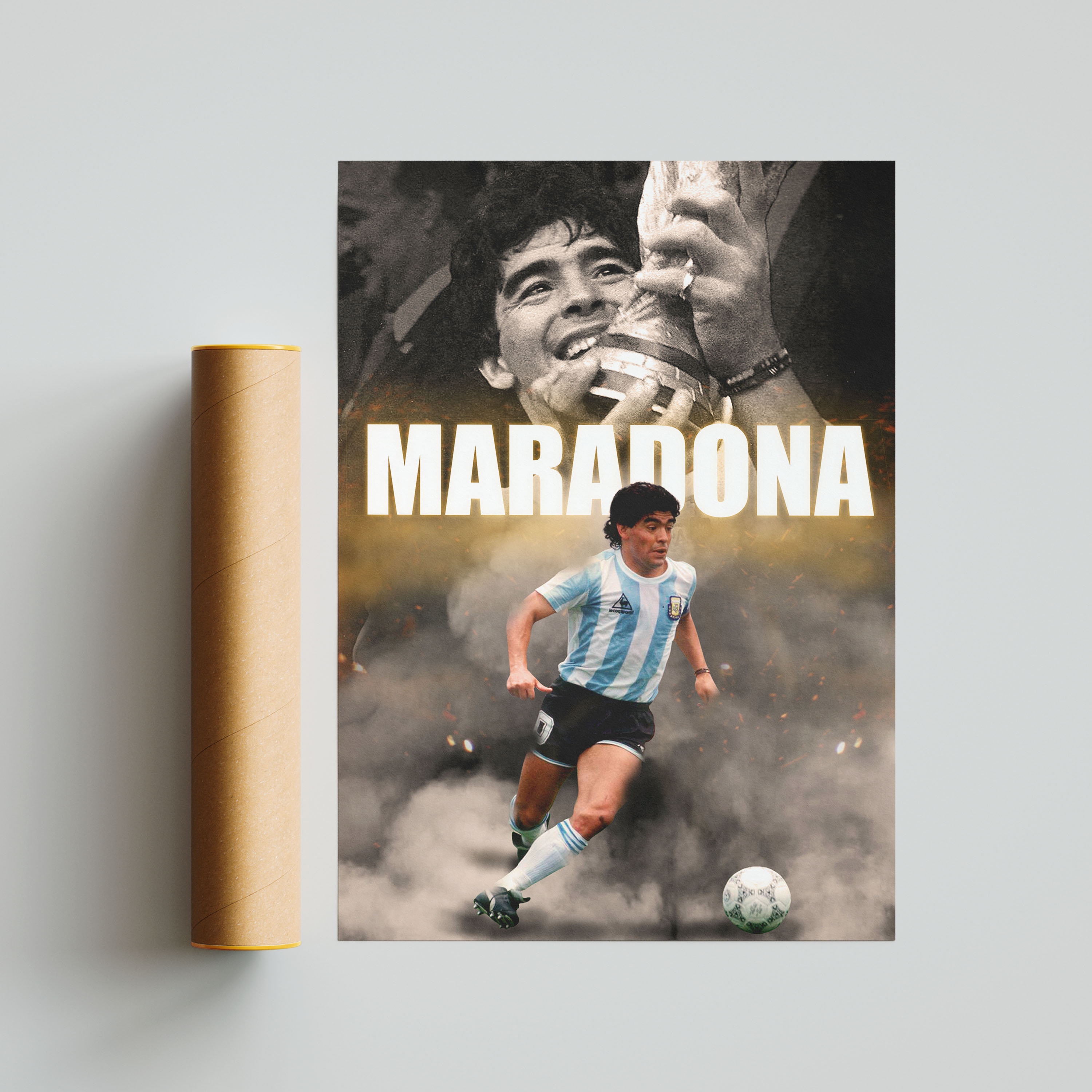 Diego Maradona Poster, Maradona Poster, Football Poster, Football Print ...