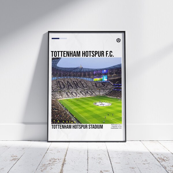 Tottenham Hotspur Poster - Etsy