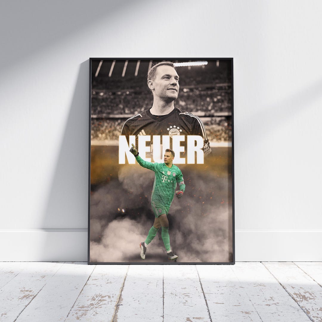 Manuel Neuer Bayern Munich Art Poster: Football Gift - Etsy