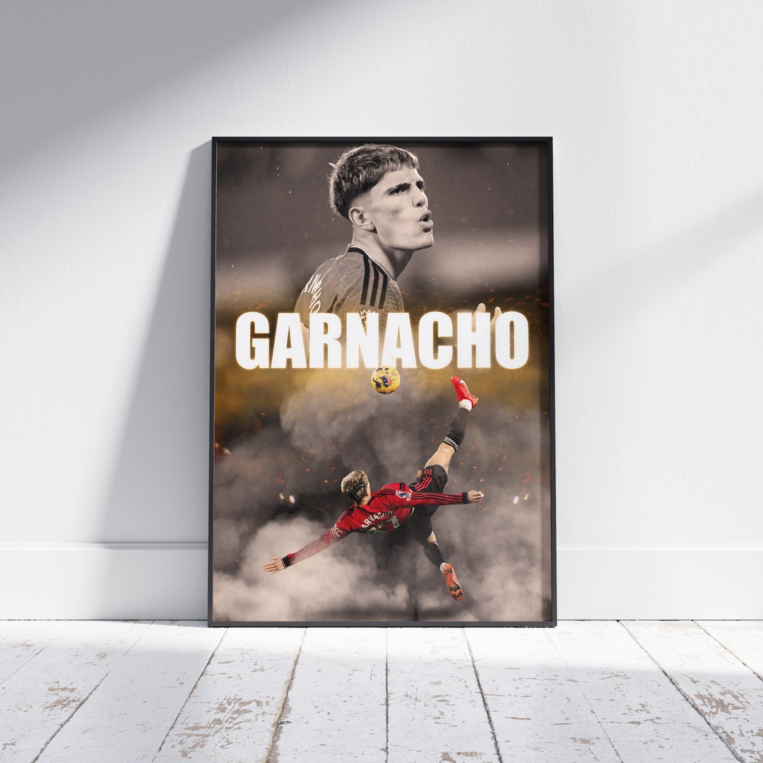 Alejandro Garnacho Poster: Manchester United Football Art Print - Etsy