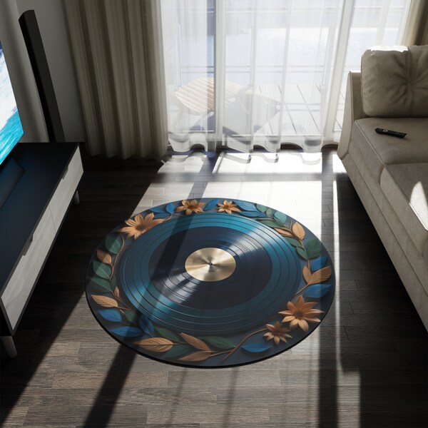 Vinyl Record Rug - Etsy