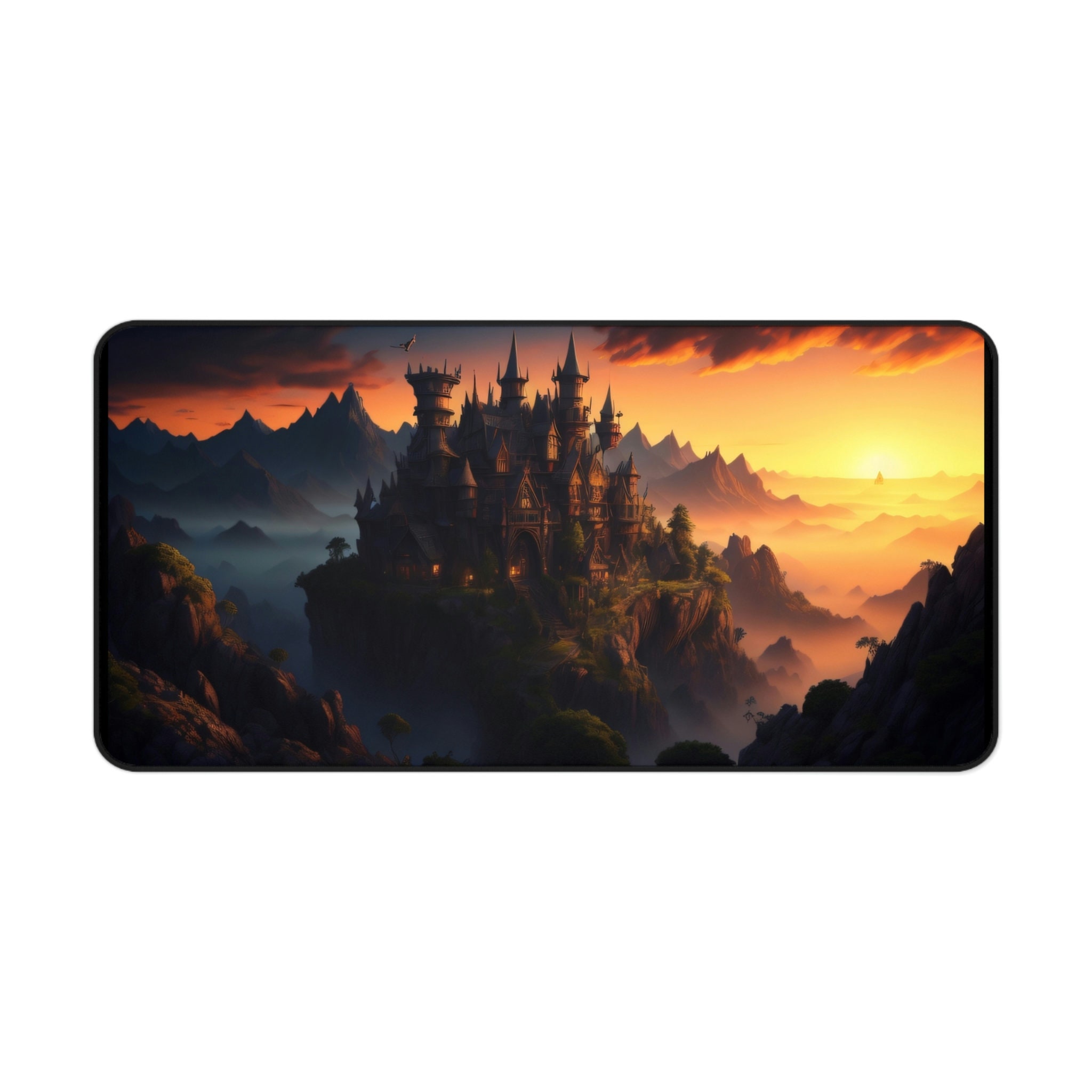 Medieval Fantasy Castle Desk Mat Gaming Mouse Pad Gaming Gift Office ...