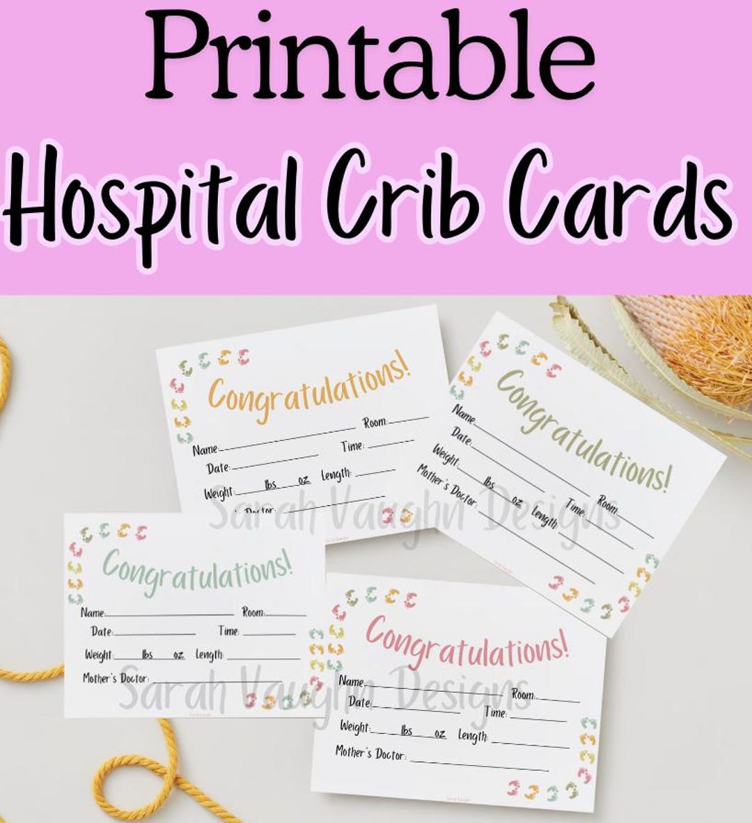 Hospital Crib Card - Etsy