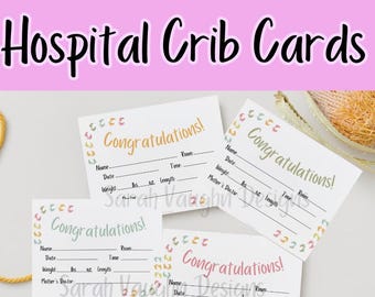 Printable Hospital Crib Card for Reborn - Etsy