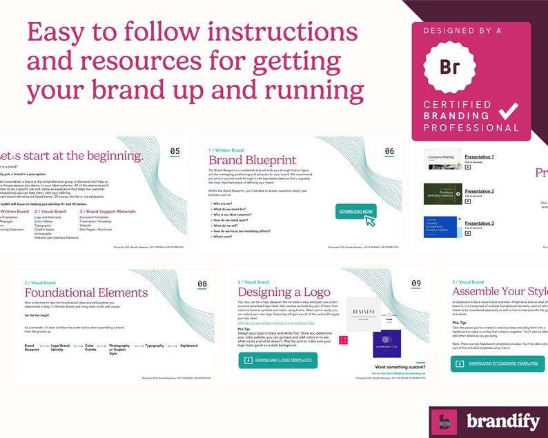 Professional Branding Kit, Branding Templates, Canva Branding Kit ...