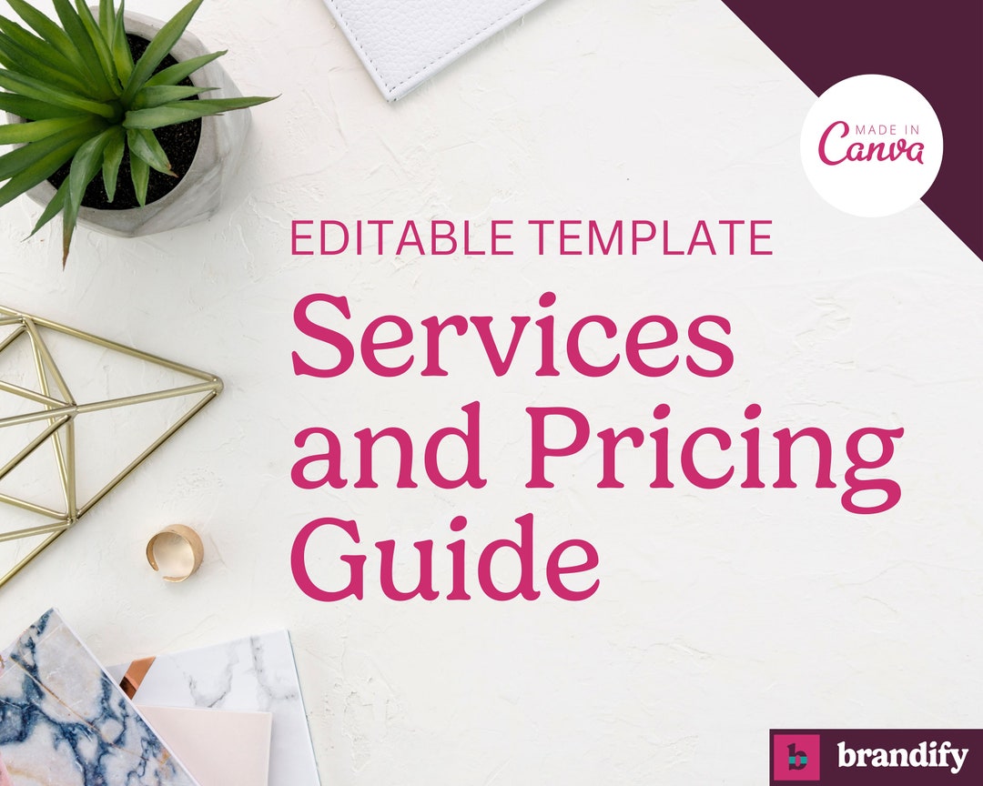 Product and Pricing Template, Pricing Guide, Business Template, Product ...