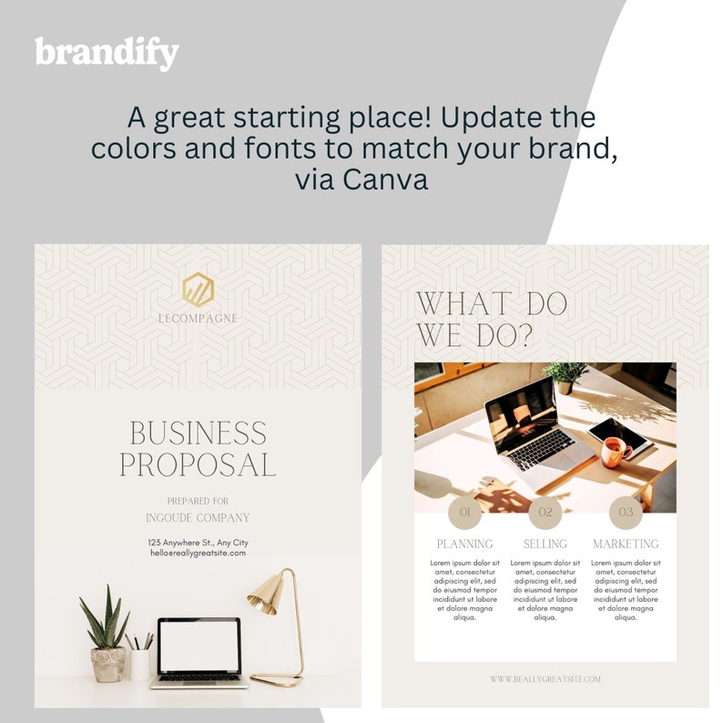 Modern Business Proposal Template, Canva Business Proposal Template ...