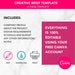 Creative Brief Template, Design Brief, Creative Planner, CANVA Template ...