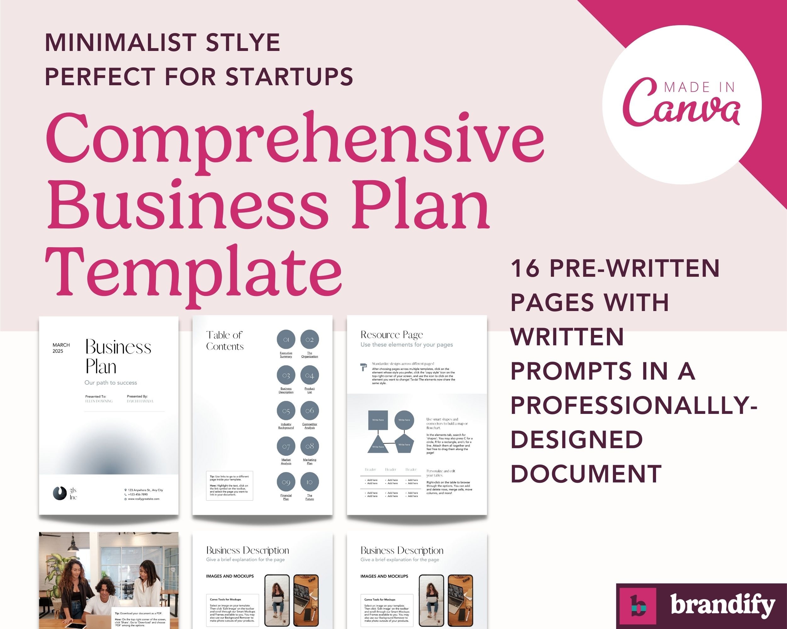 Business Plan Template Start Up Business Planner Business - Etsy