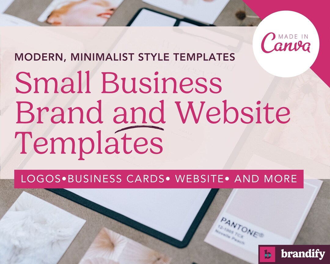 Logo Design for Small Business, Canva Website Template, Brand Kit ...
