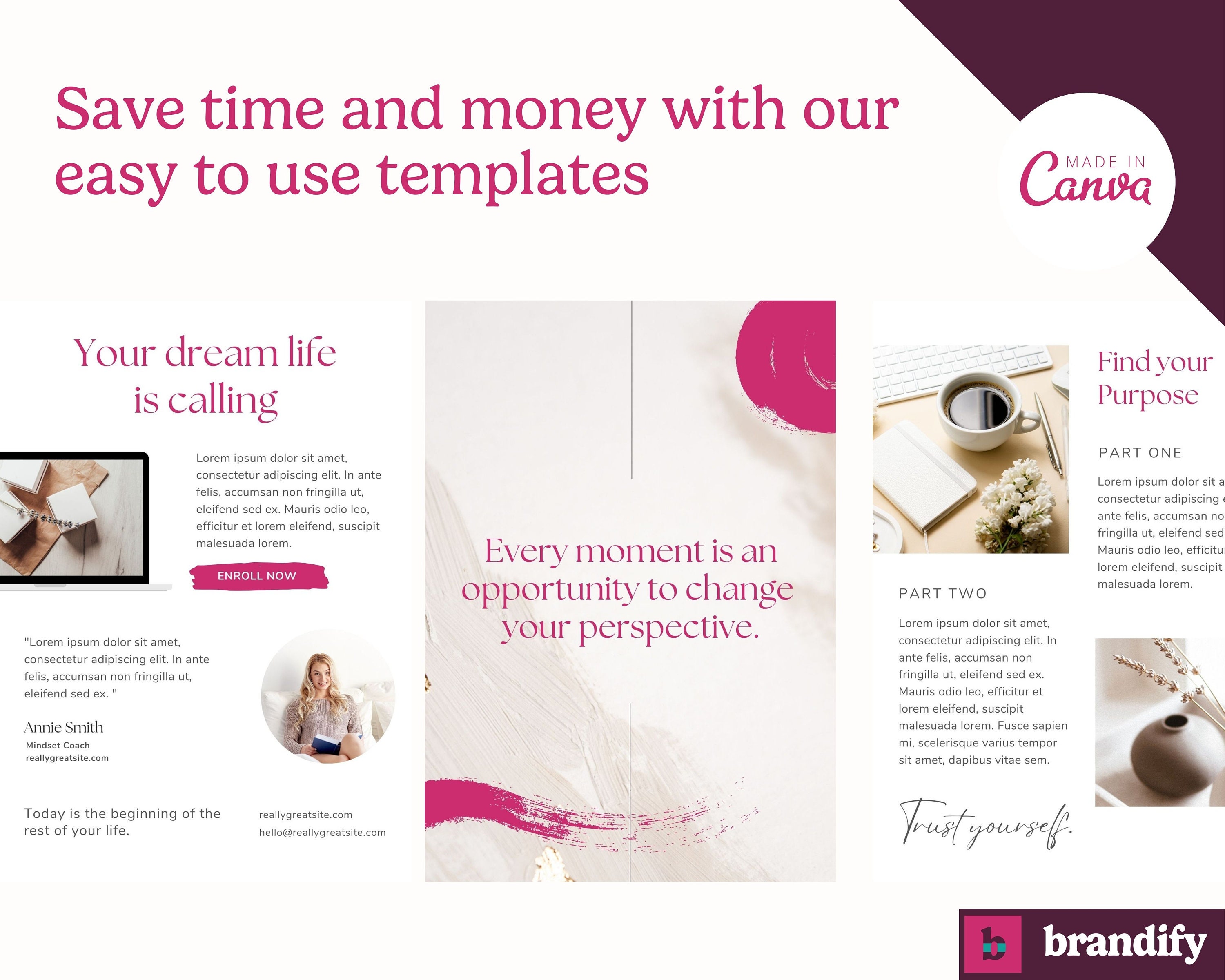 Course Template, Online Course Template, Course Template Canva, Course ...