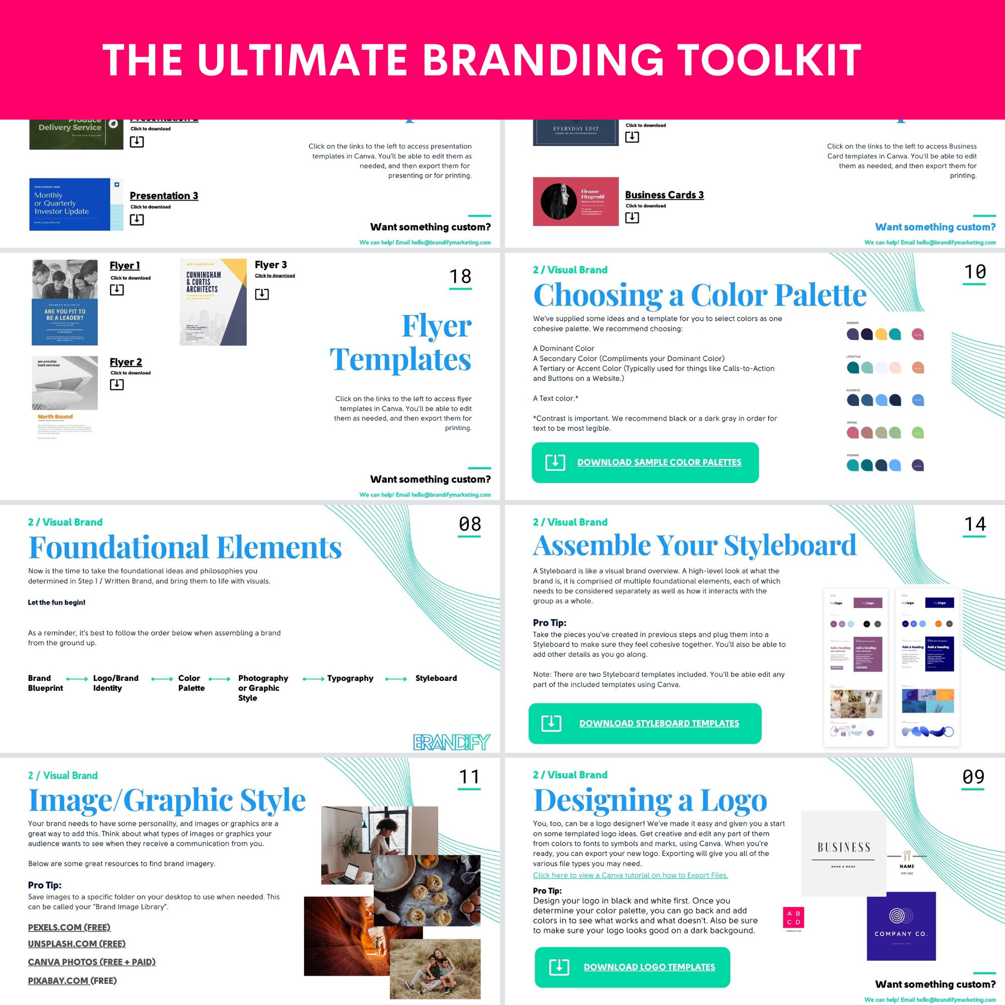 Branding Kit Modern, Branding Package, Professional Branding Kit ...