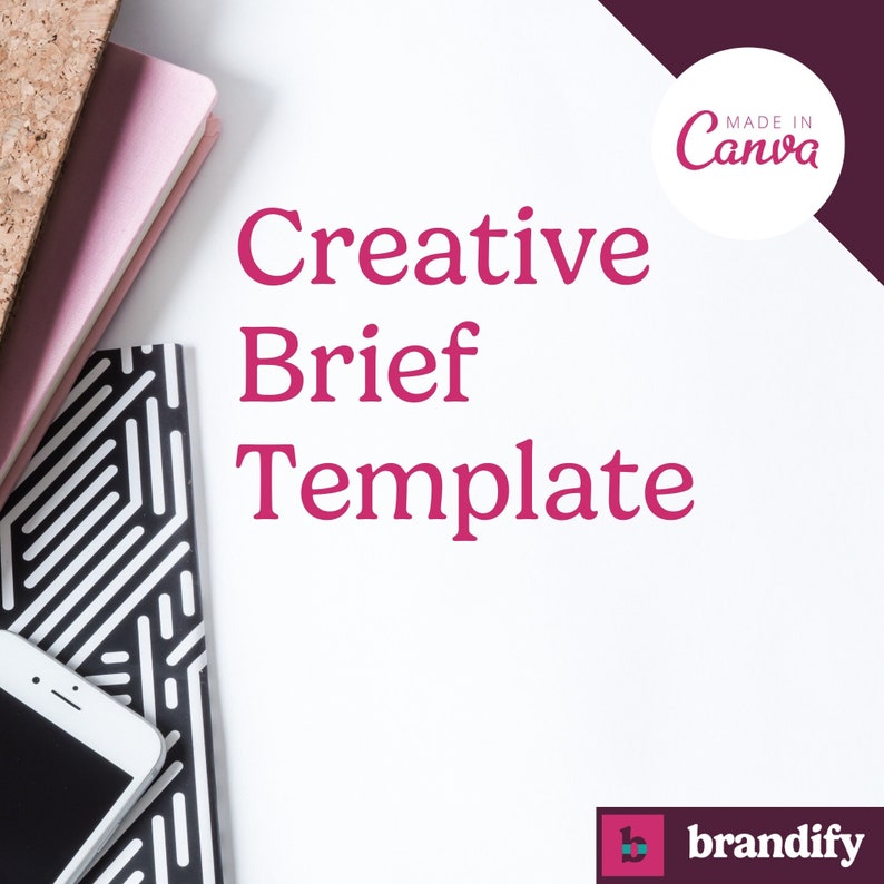 Creative Brief Template, Design Brief, Creative Planner, CANVA Template ...