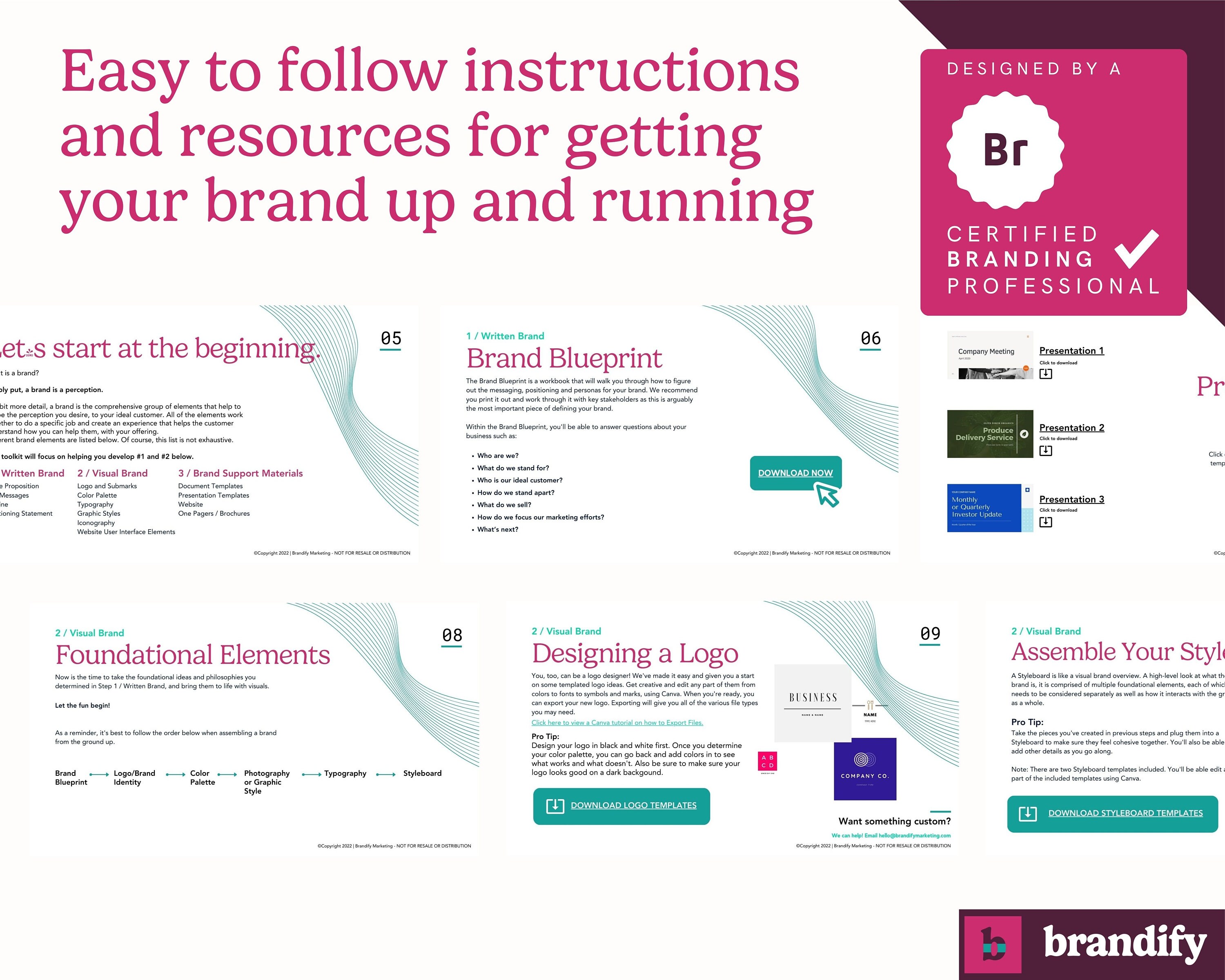 Professional Branding Kit, Branding Templates, Canva Branding Kit ...