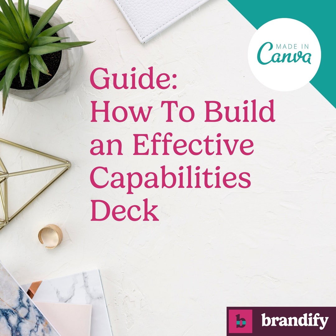 Ebook How to Build a Capabilities Deck, Pitch Deck, Business Resources ...
