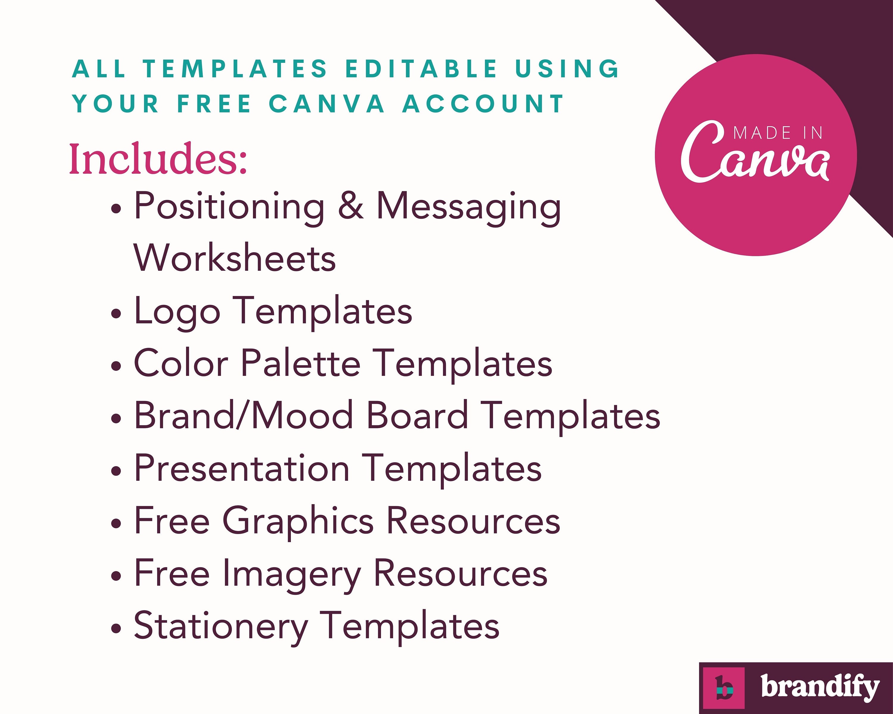 Professional Branding Kit, Branding Templates, Canva Branding Kit ...