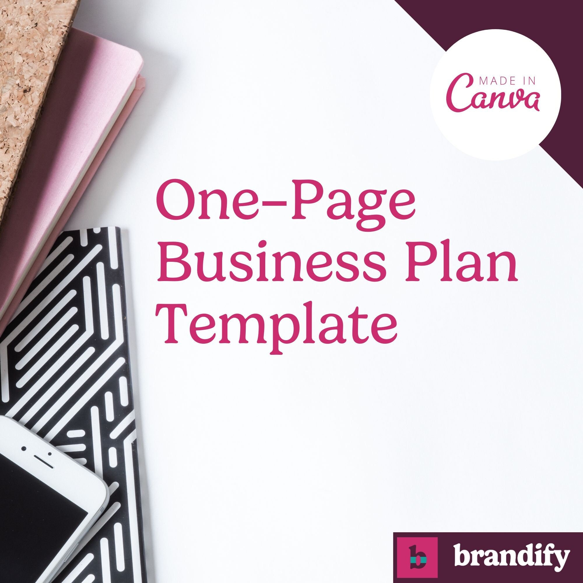 Small Business Plan Template Printable, Online Business Plan, Editable ...