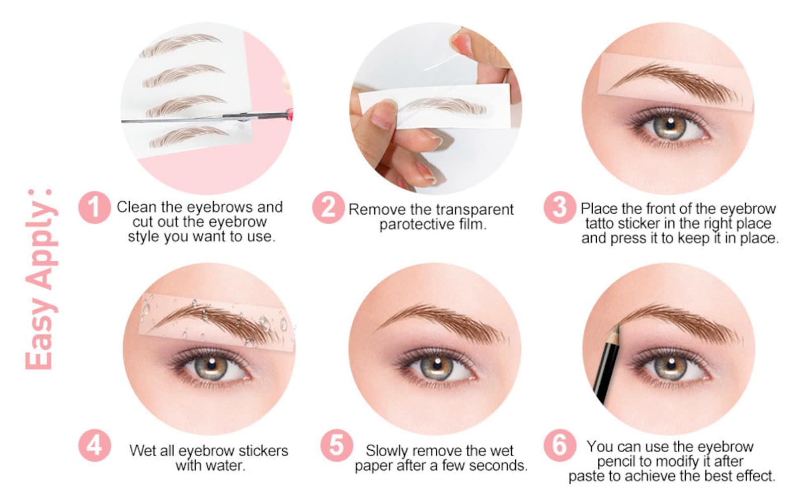 Magic 4D Hair-like Authentic Eyebrow Care Makeupeyebrow Sticker Tattoo ...
