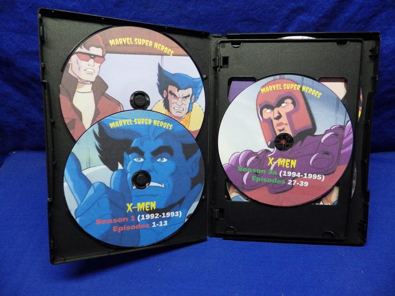 X-men Complete 1992-97 Animated TV Cartoon Series 6 Disc Set - Etsy