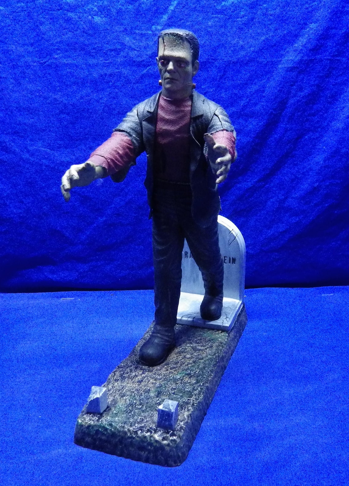 Aurora 1961 original Frankenstein Fully Built Model Kit W/base Diorama ...