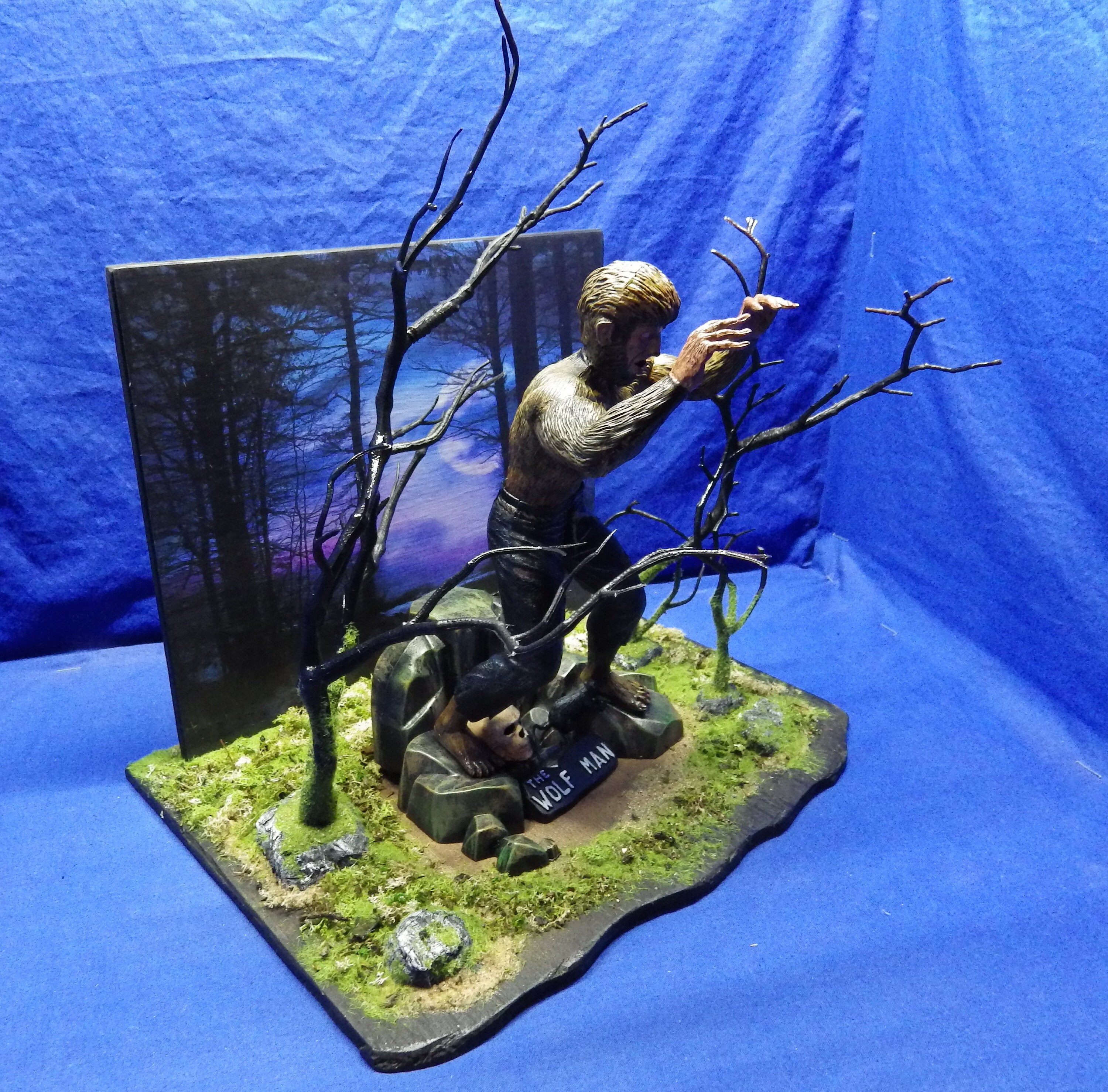 Aurora 1962 original Wolfman Fully Built Model Kit W/base Diorama - Etsy