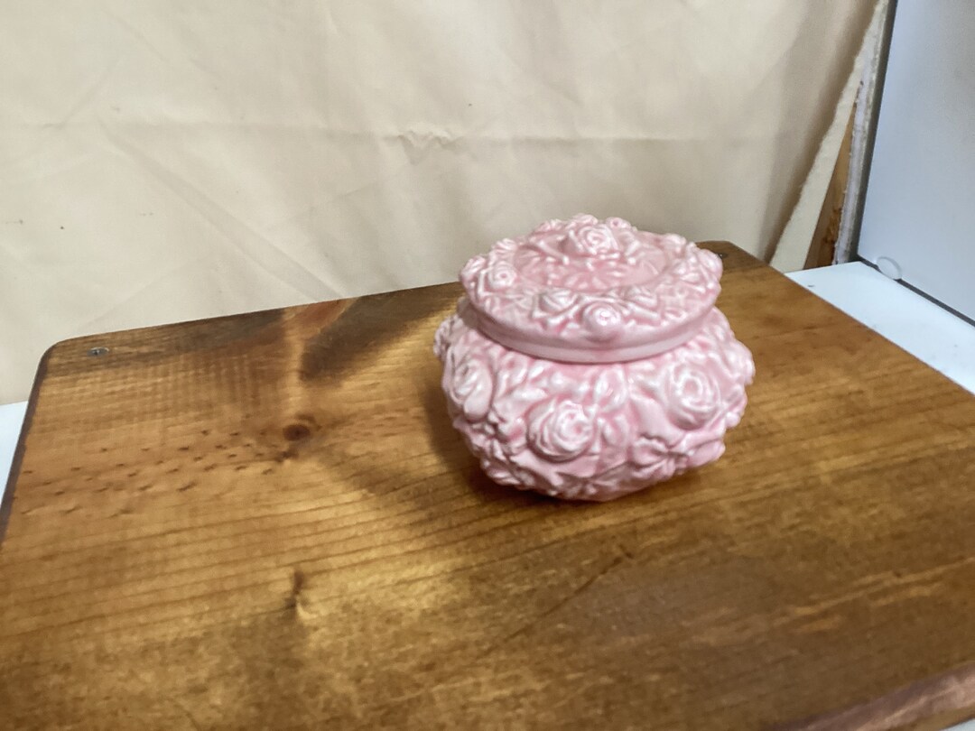 Stunning Pink Trinket Box With Removable Lid - Etsy