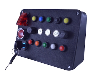 Curasim Controls Sim Racing Button Box | Full-metal RGB Illuminated ...