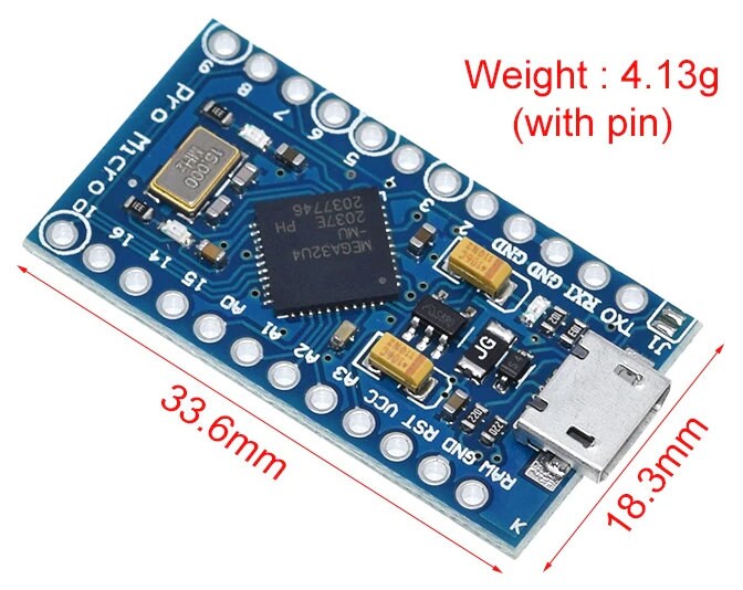 Arduino Pro Micro Atmega32u4 5V 16mhz Pro Mini Leonardo Mini Micro USB ...