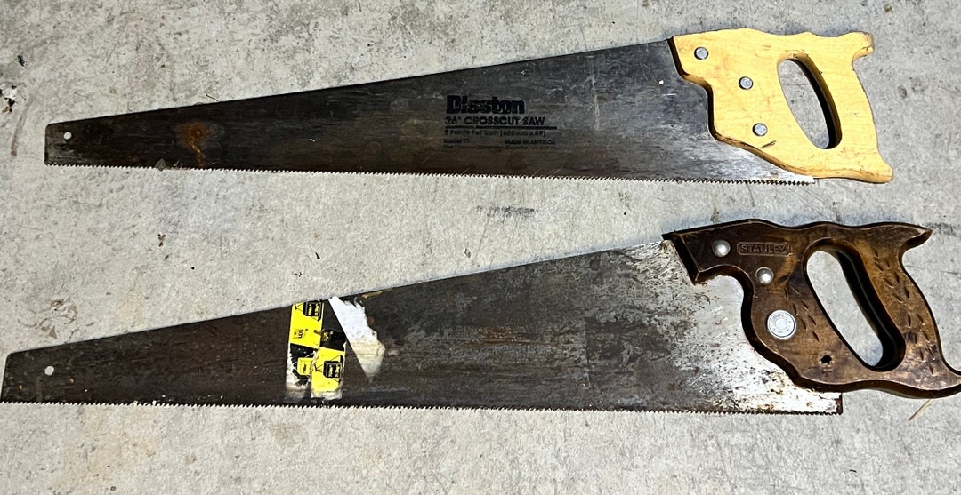 Vintage Stanley and Disston Two Hand Saws- Made in USA - Etsy