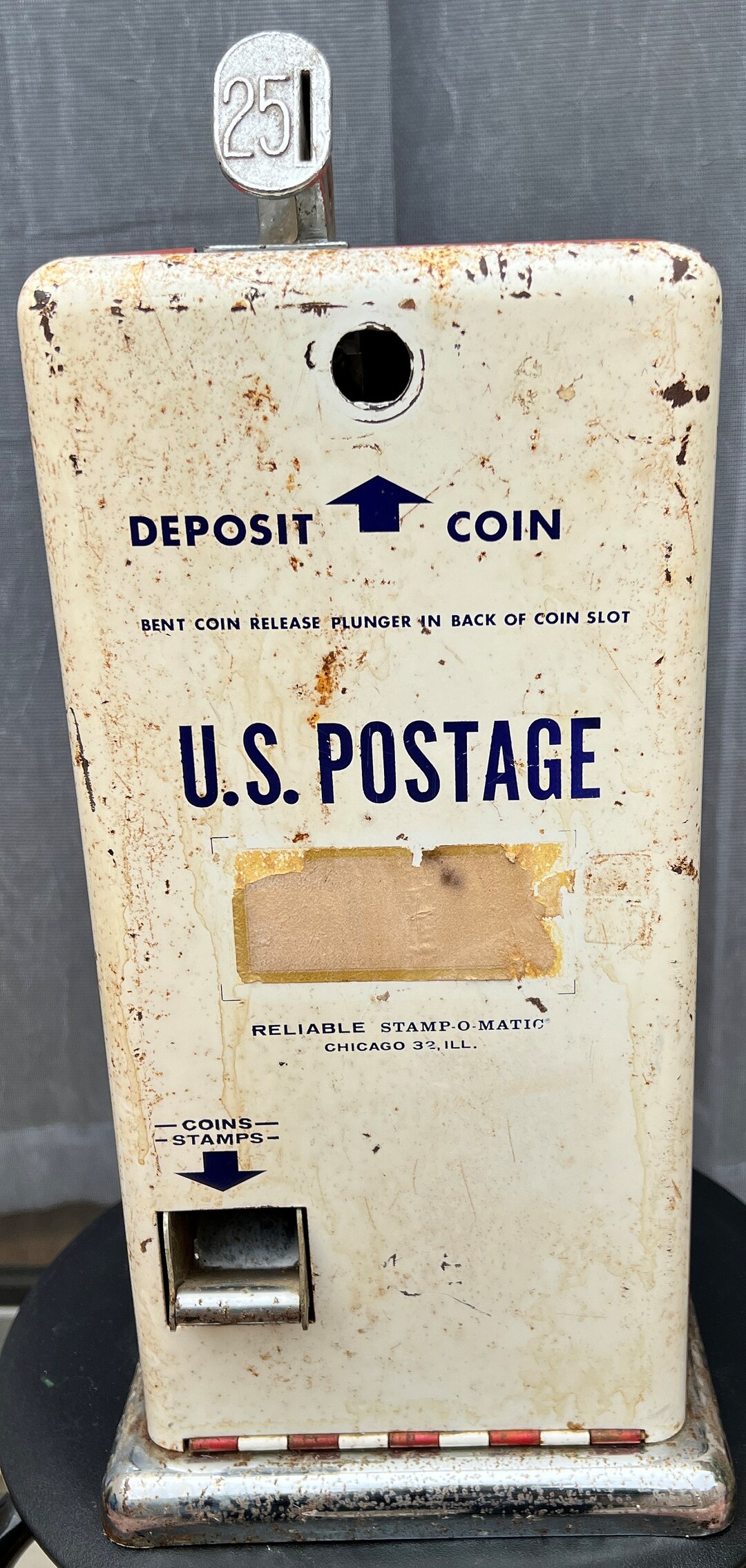 Vintage US Postage ELECTRIC Stamp Vending Machine One of a Kind Hard to ...