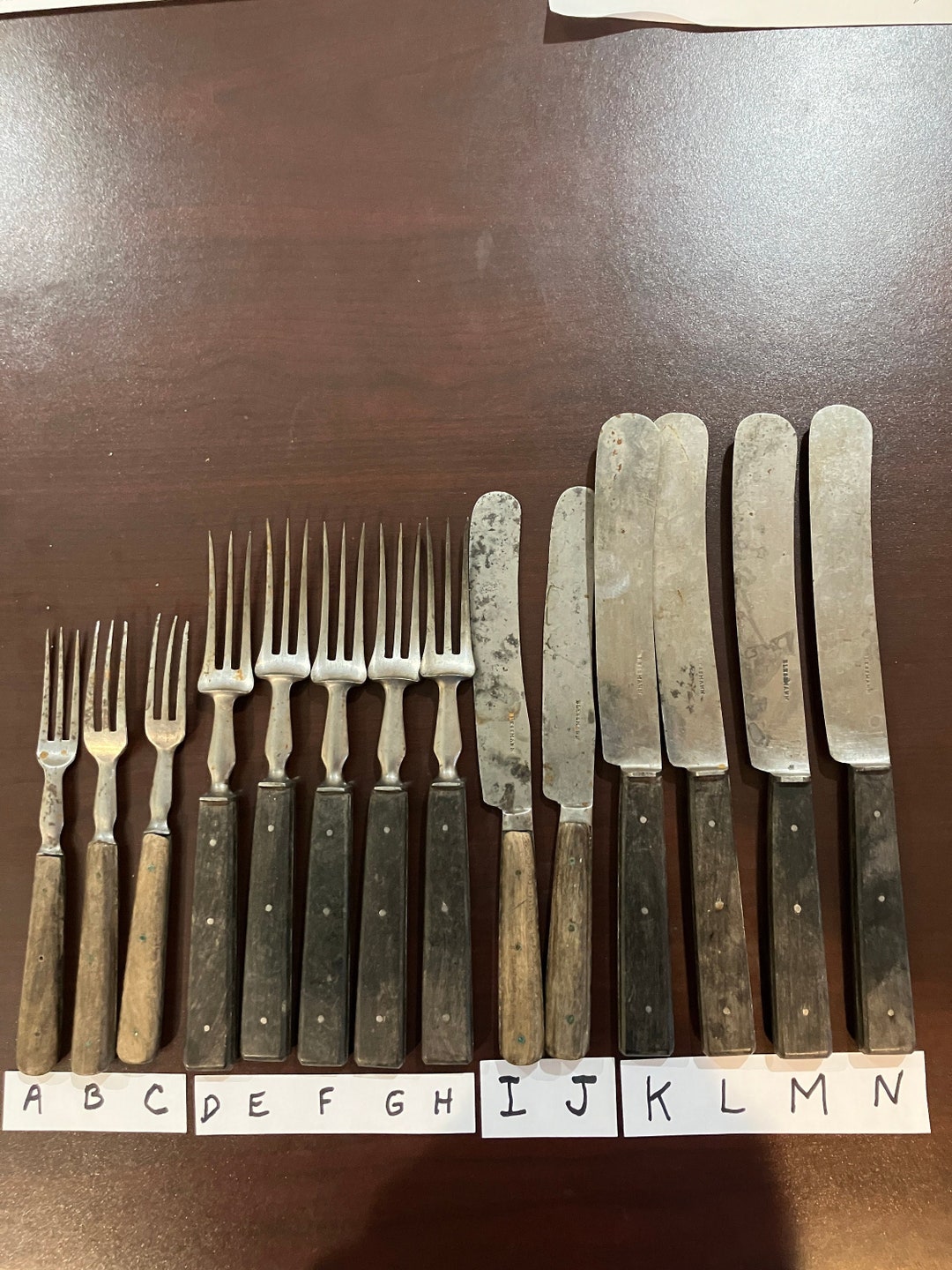 Civil War Era Flatware - Forks & Blessmann Knives - ** Rare Find ** - Etsy