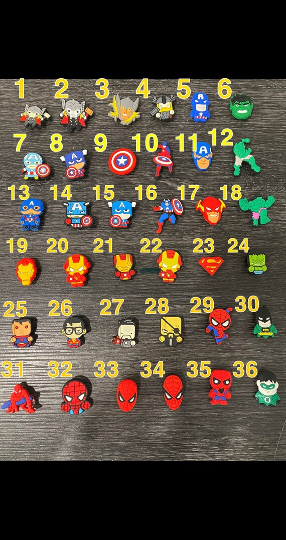 Superhero Snap on Charms - Etsy
