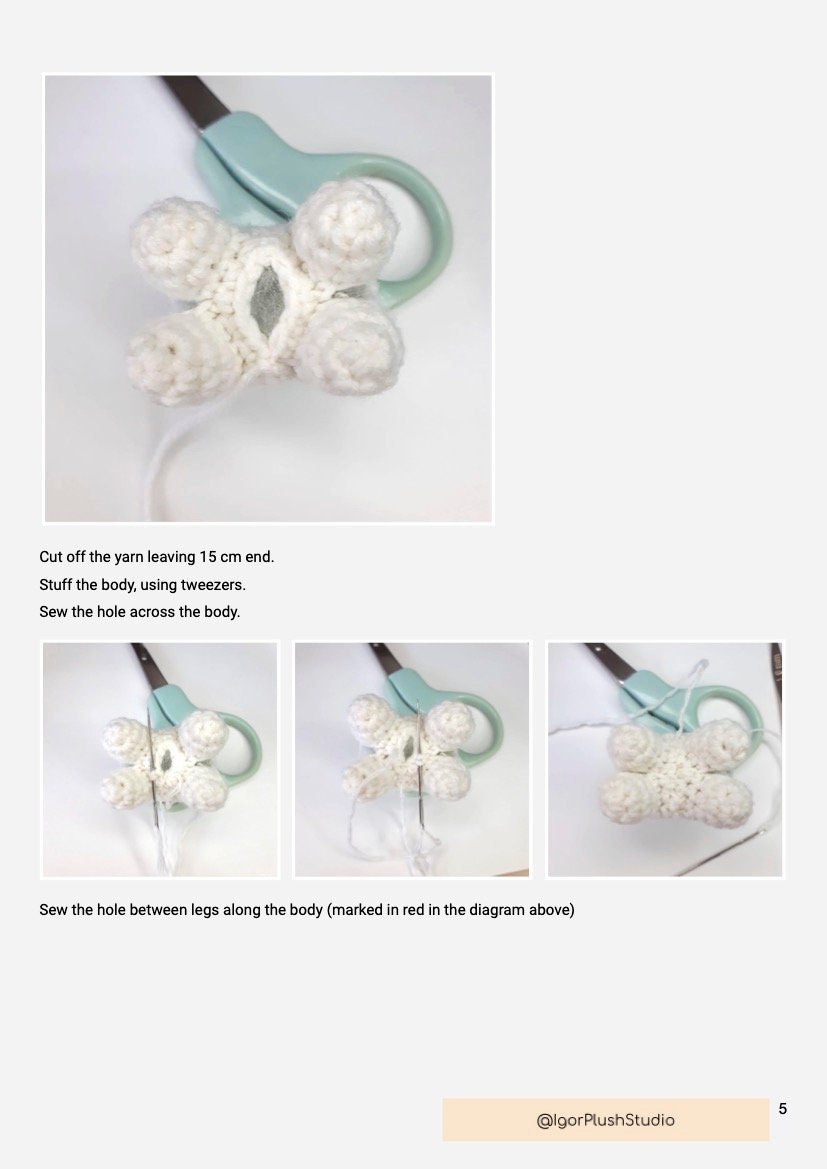 Crochet Pattern Tbh Сreature Plush White Yippee Creature - Etsy Finland