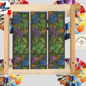 Sampler Cross Stitch Pattern Grape Vintage Cross Stitch - Etsy