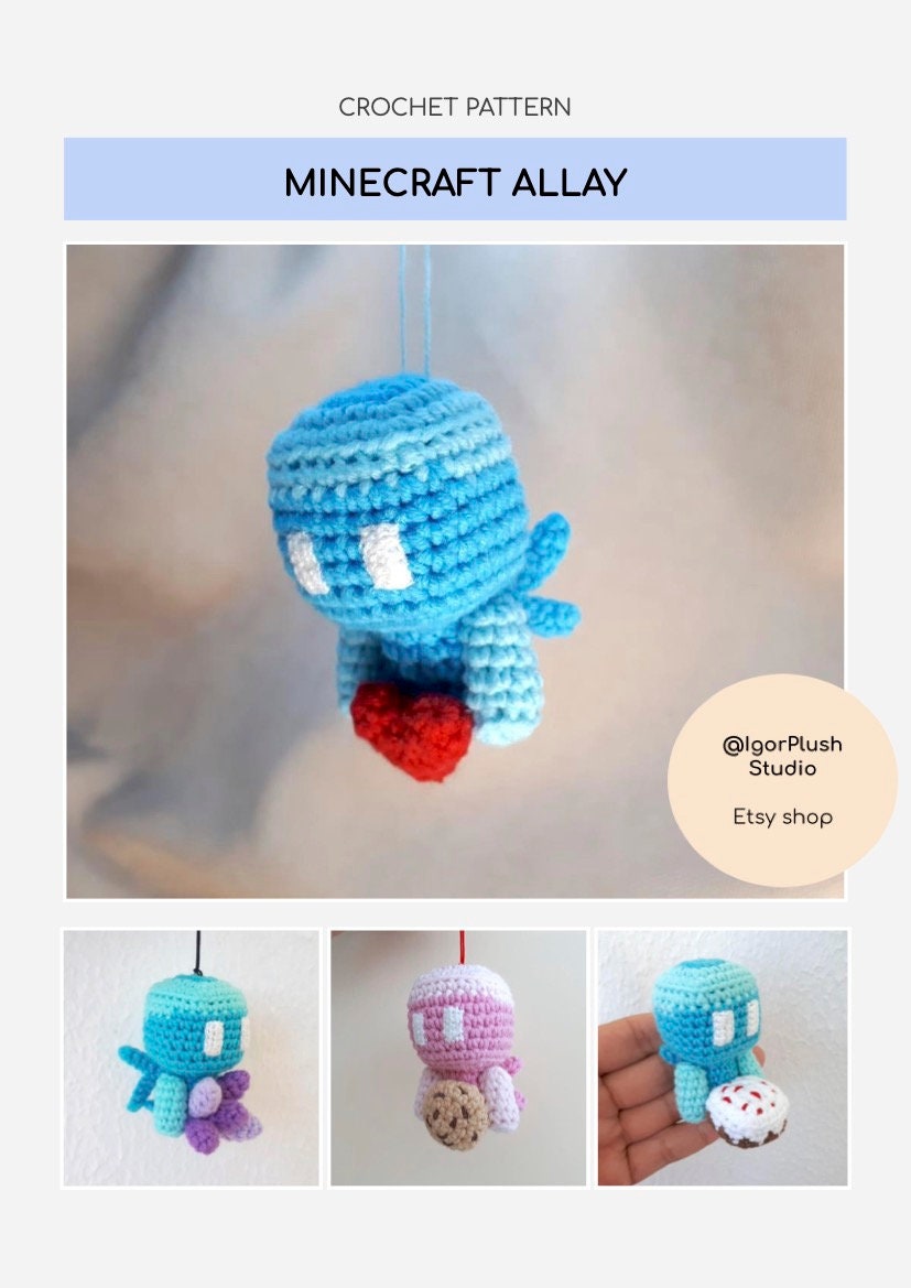 Crochet Pattern Minecraft Allay Minecraft Plush Amigurumi - Etsy Ireland